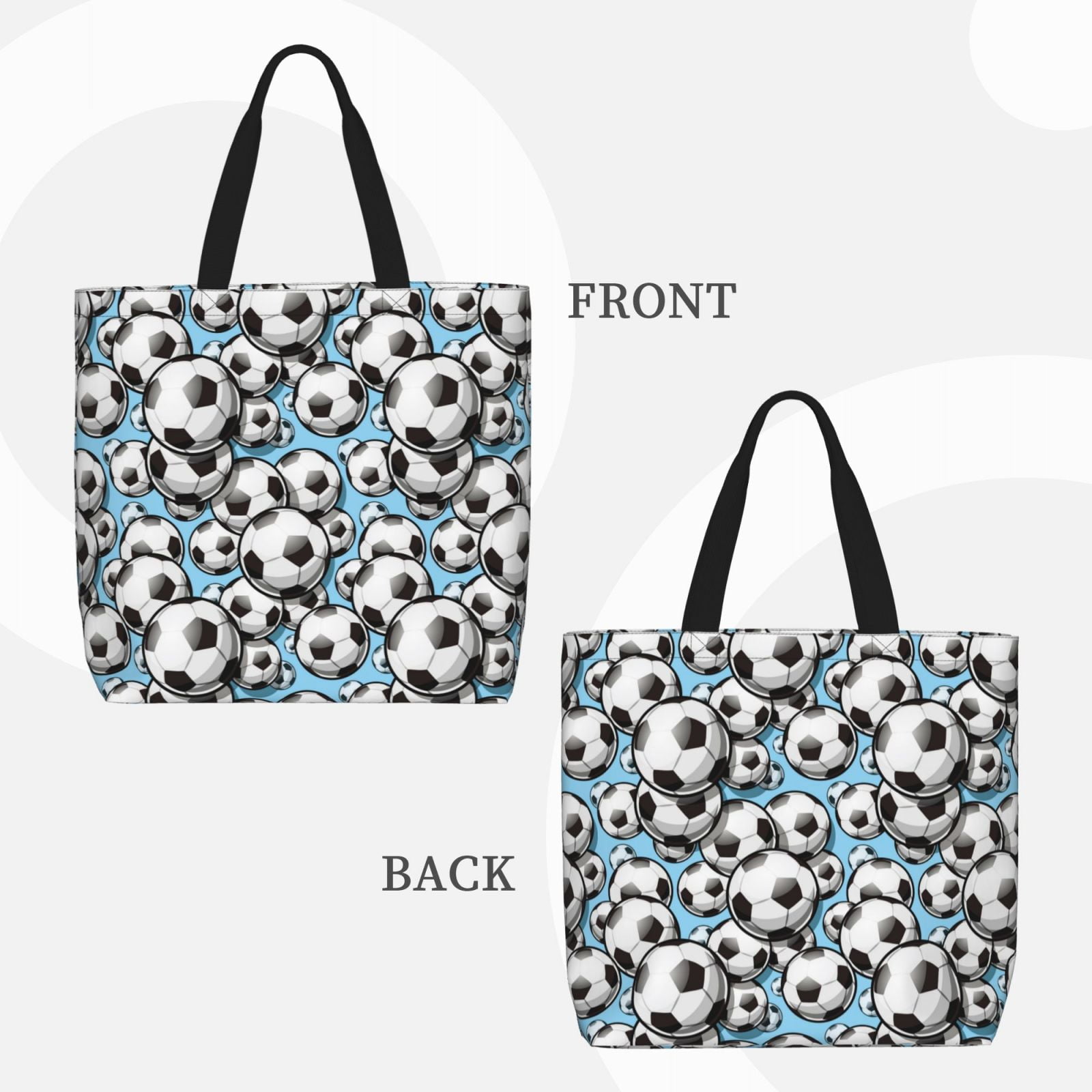 Horeoi Football Soccer Ball for Reinforced Shoulder Tote Bag Scratch ...