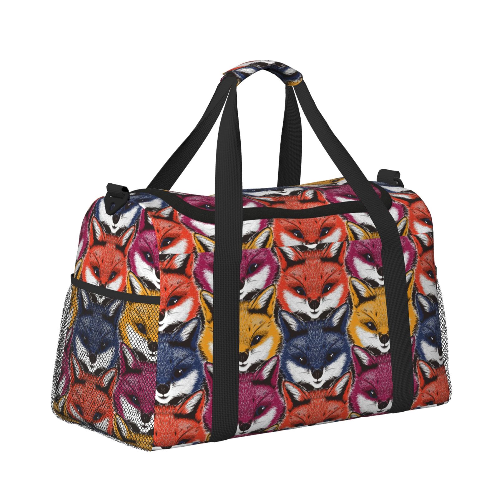 Horeoi Fox Face for Travel Duffle Bag with Adjustable Strap - Large ...