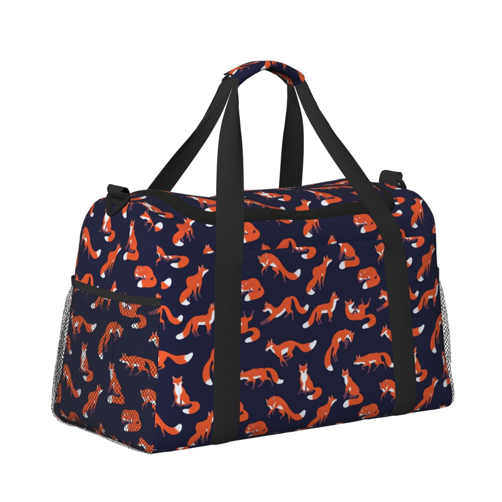 Horeoi Foxes In Different Poses for Travel Duffle Bag with Adjustable ...