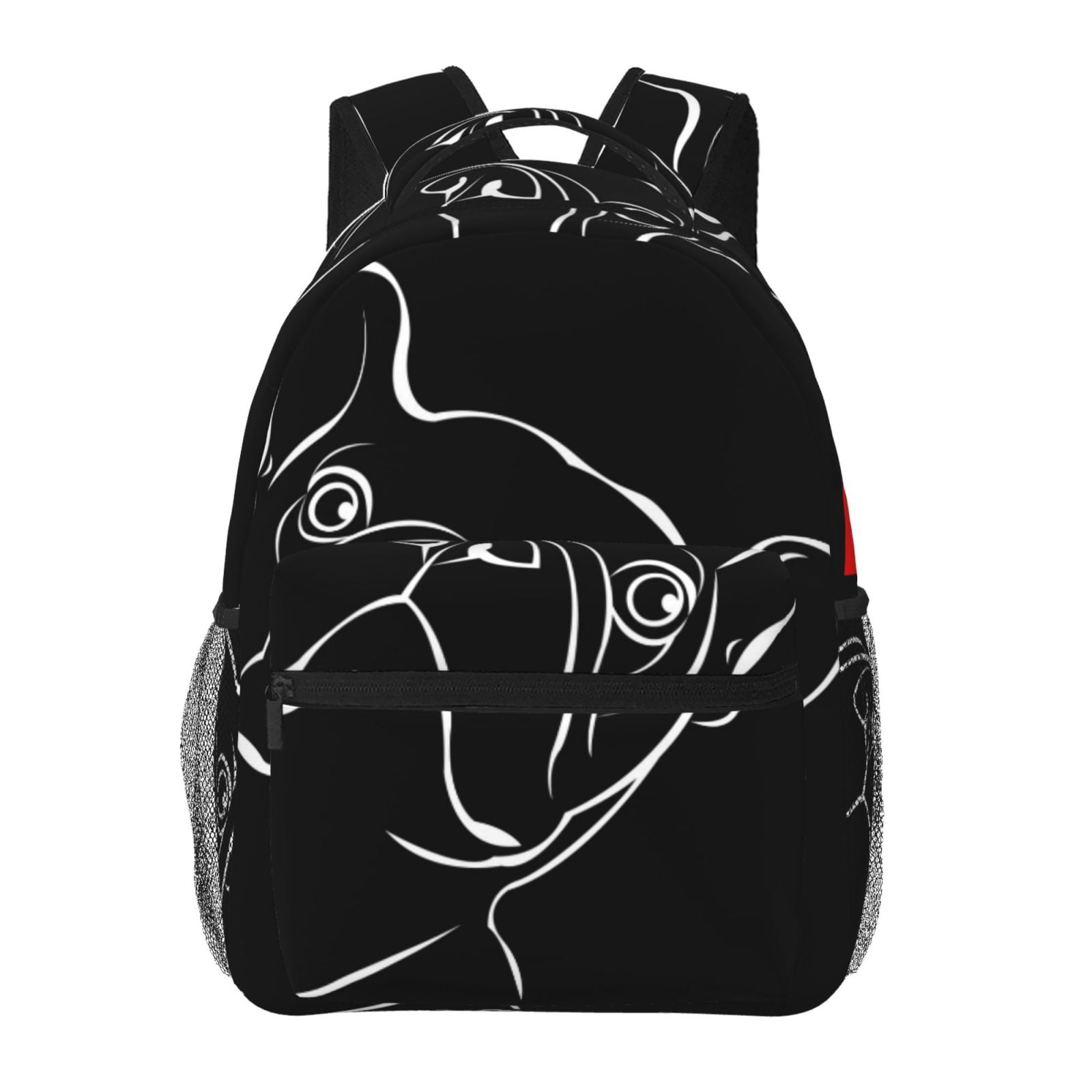 Horeoi French Bulldog Print Eco-Friendly Lightweight Student Backpack ...