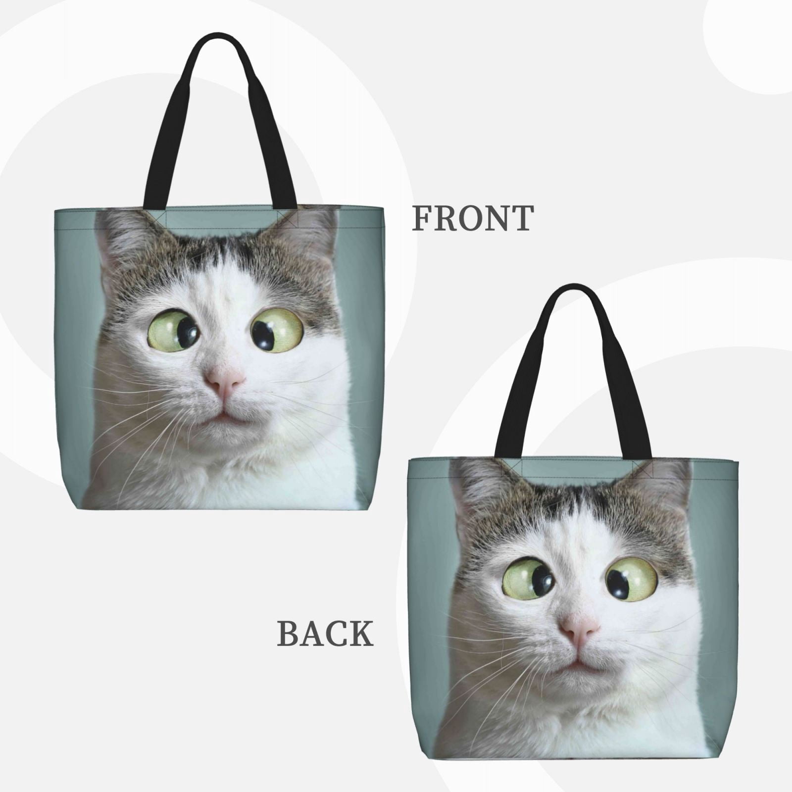 Horeoi Funny Cat for Reinforced Shoulder Tote Bag Scratch-Proof Design ...