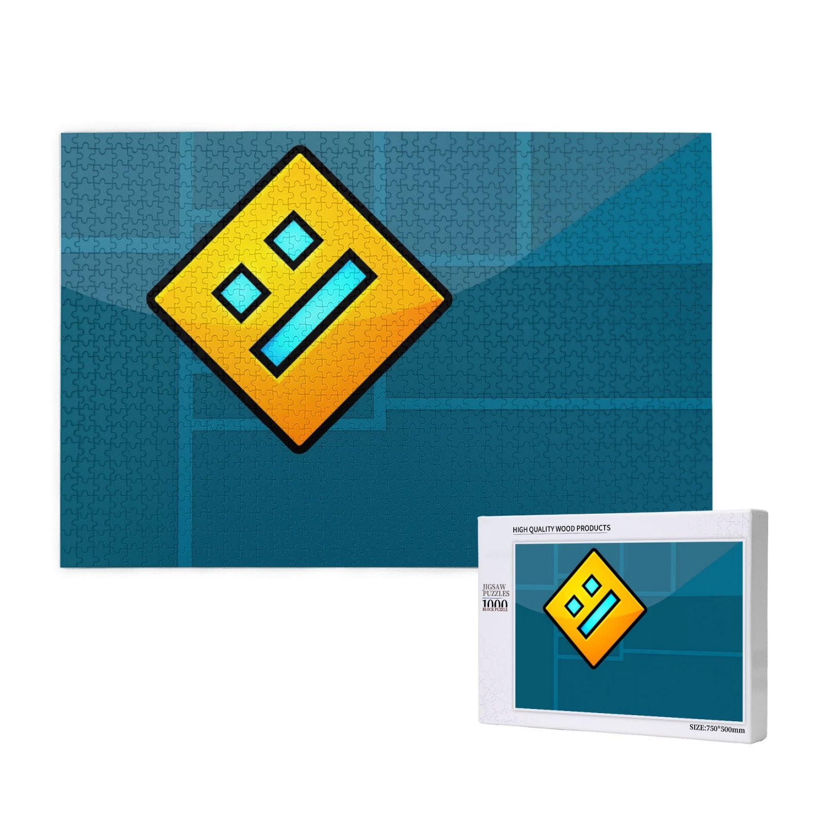 Horeoi Geometry Dash Print 1000 Piece Picture Puzzle, Enlightenment ...