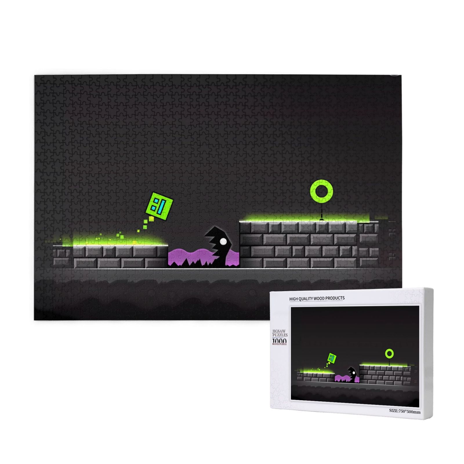 Horeoi Geometry Dash Print 1000 Piece Picture Puzzle, Enlightenment ...