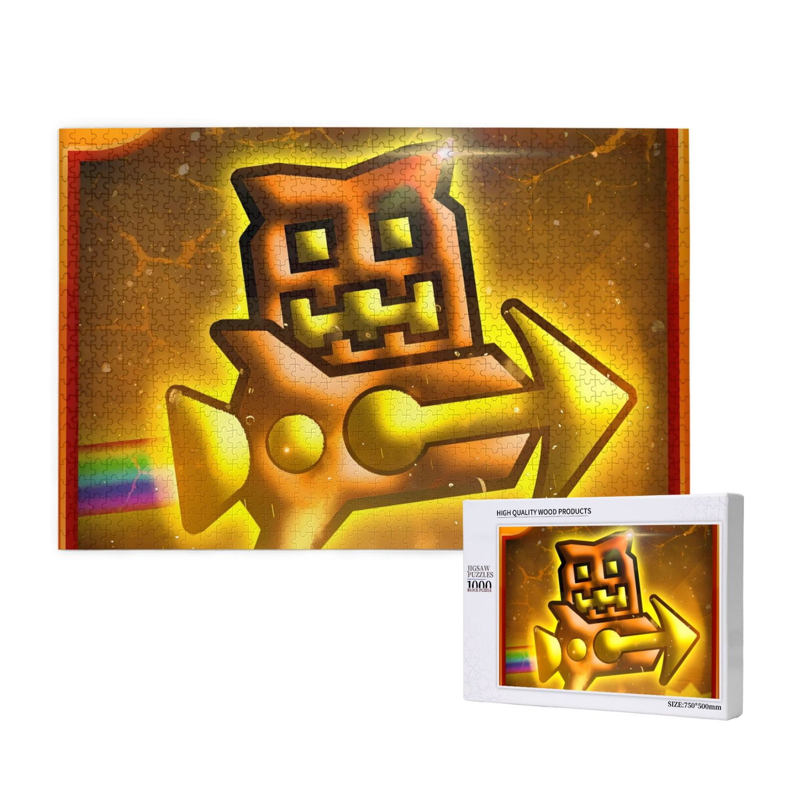 Horeoi Geometry Dash Print 1000 Piece Picture Puzzle, Enlightenment ...