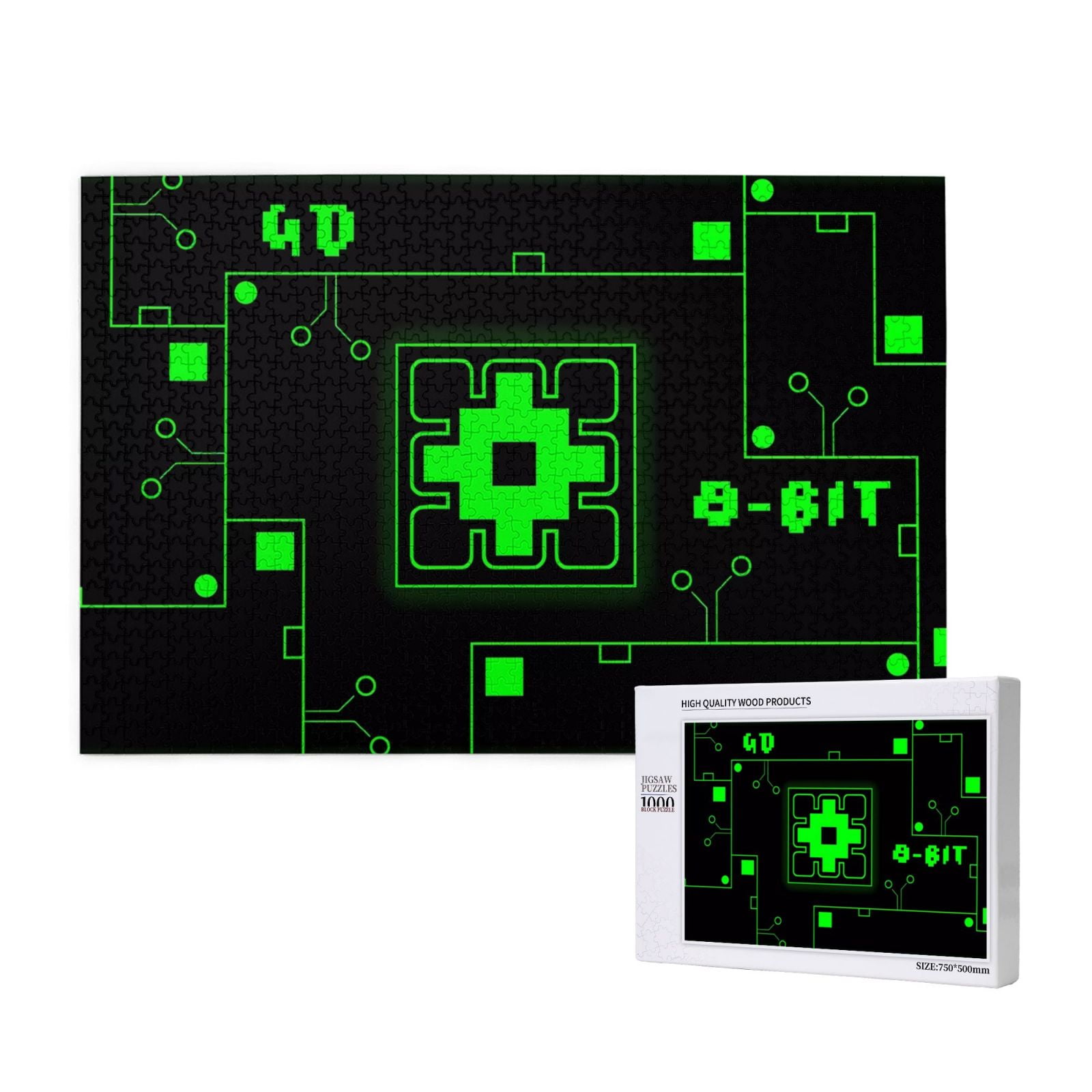 Horeoi Geometry Dash Print 1000 Piece Picture Puzzle, Enlightenment ...
