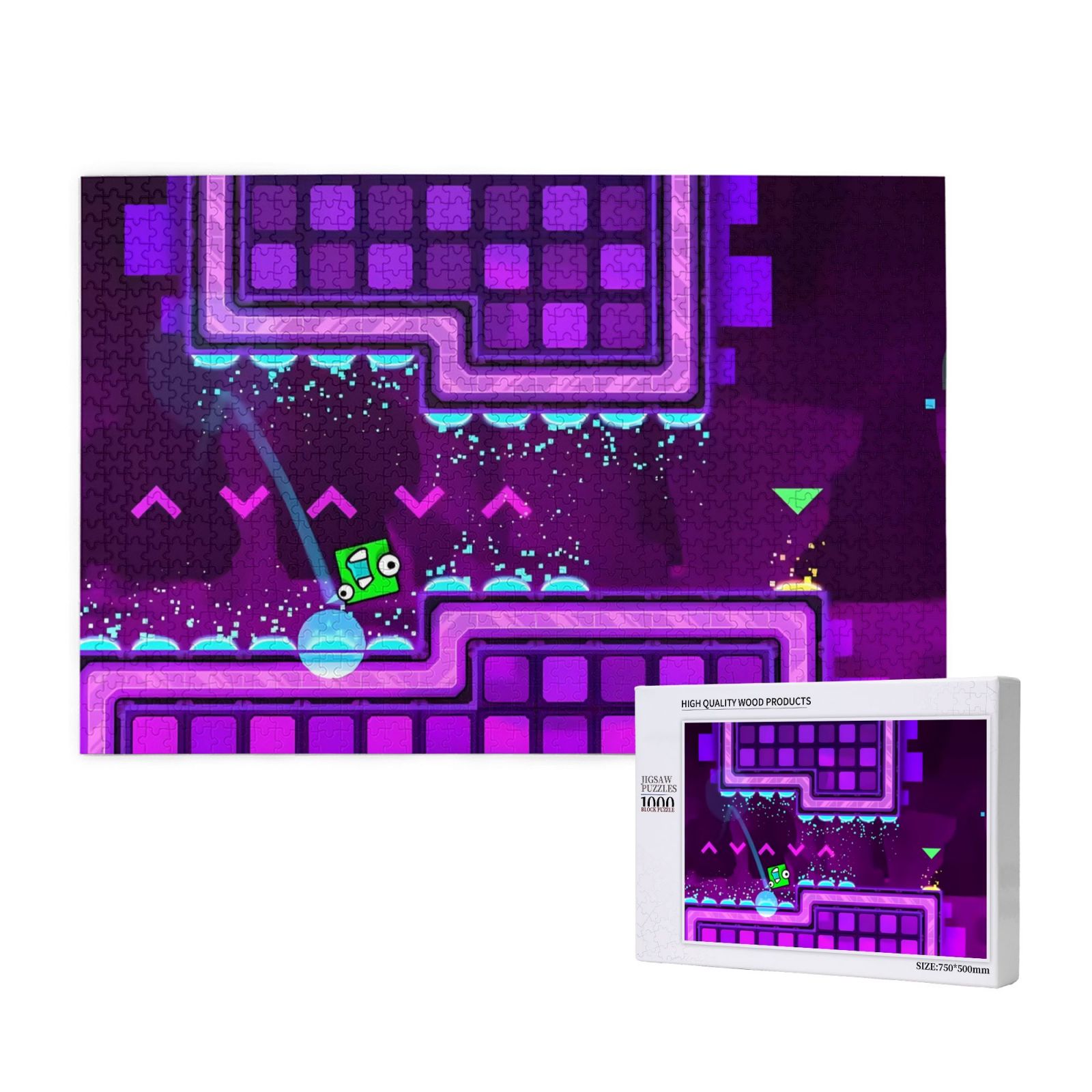 Horeoi Geometry Dash Print 1000 Piece Picture Puzzle, Enlightenment ...