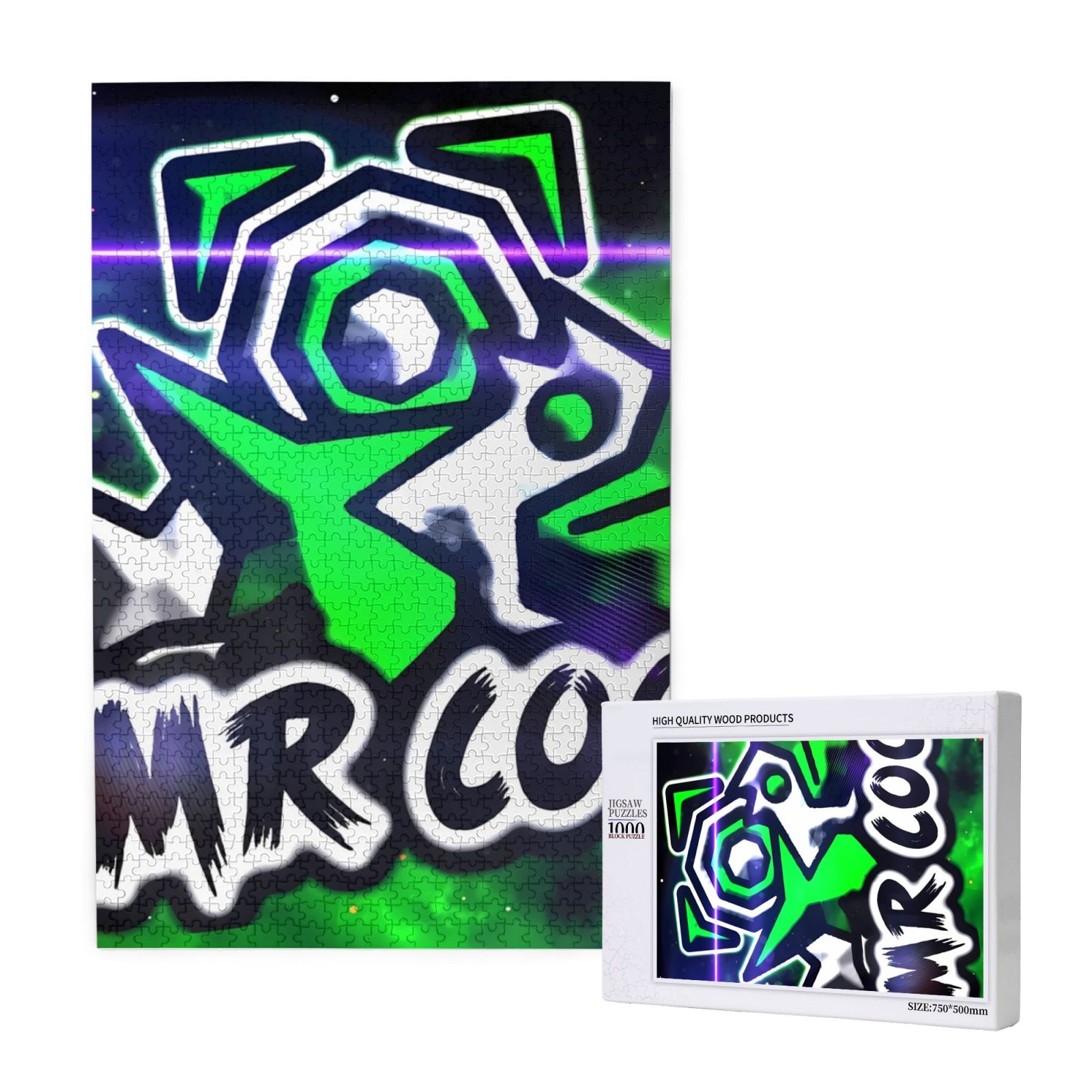 Horeoi Geometry Dash Print 1000 Piece Picture Puzzle, Enlightenment ...