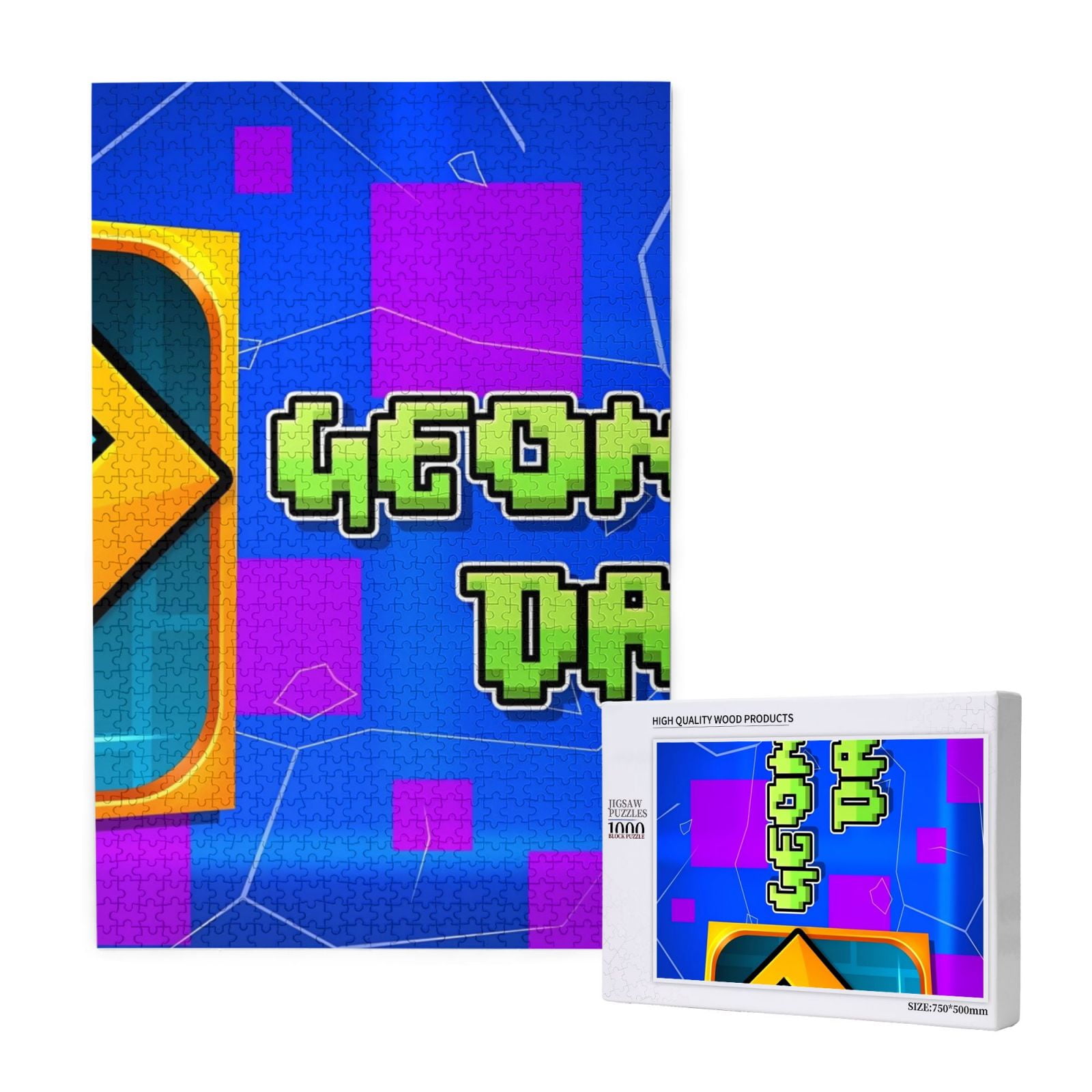 Horeoi Geometry Dash Print 1000 Piece Picture Puzzle, Enlightenment ...