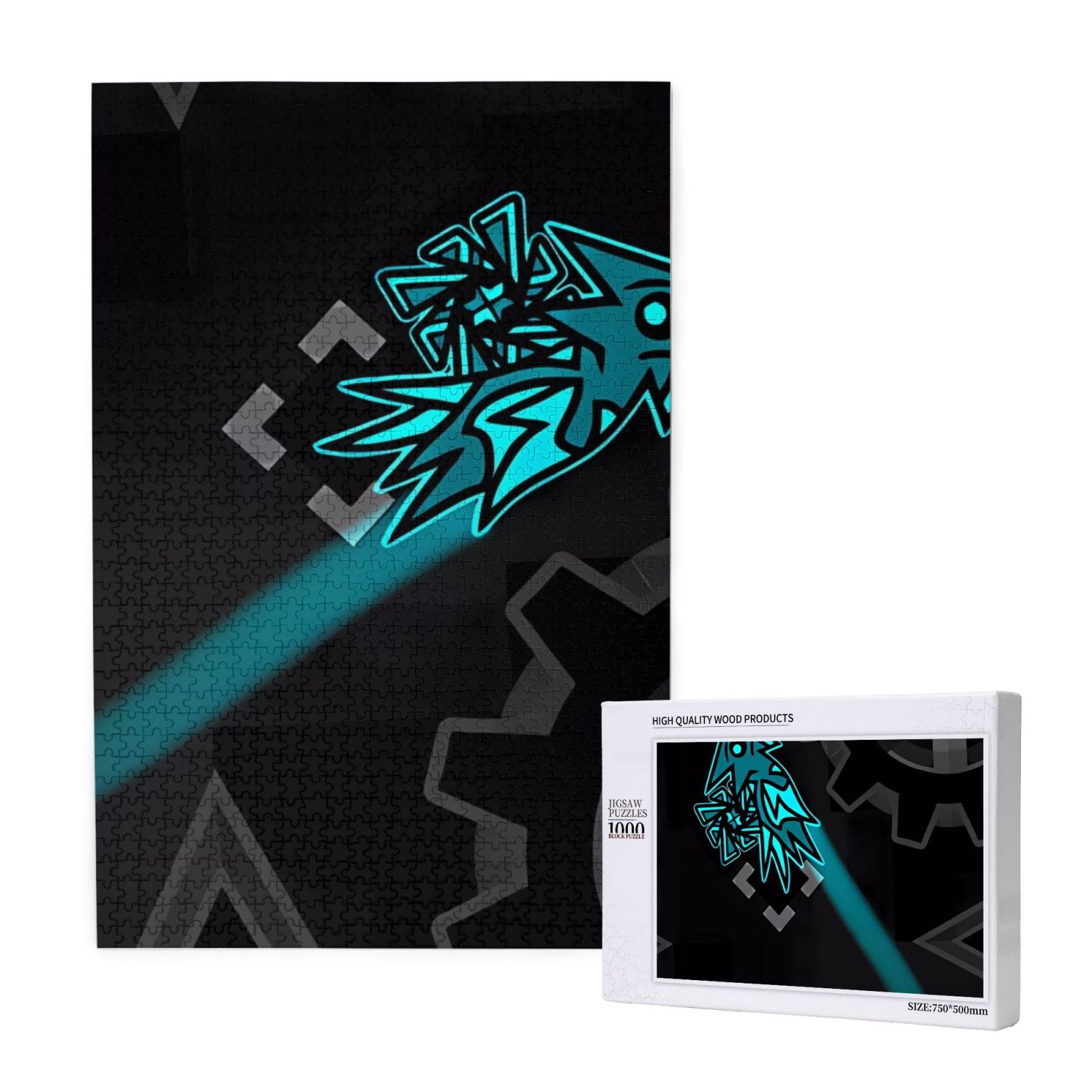 Horeoi Geometry Dash Print 1000 Piece Picture Puzzle, Enlightenment ...