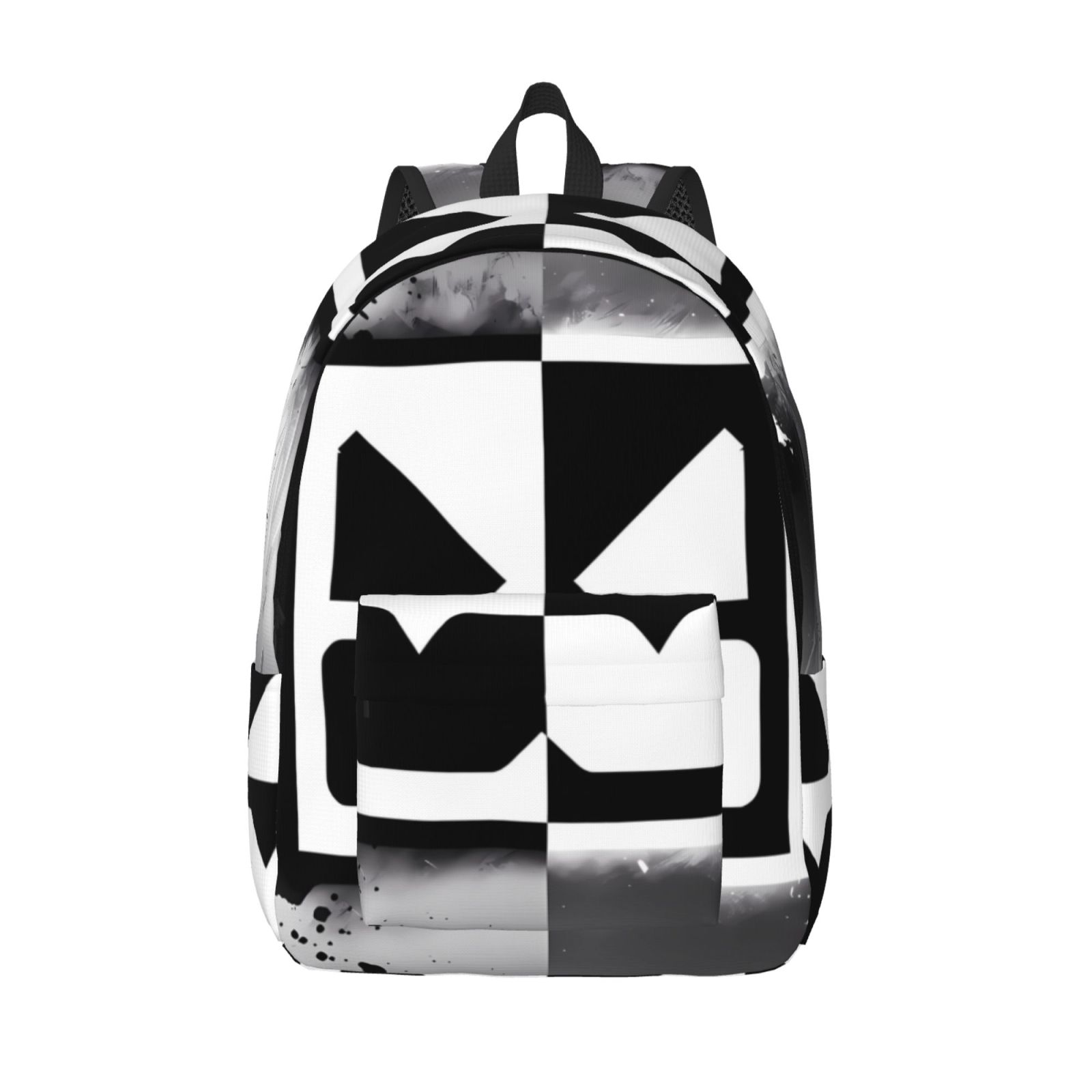 Horeoi Geometry Dash Print Laptop Backpack - Adjustable Shoulder Straps ...