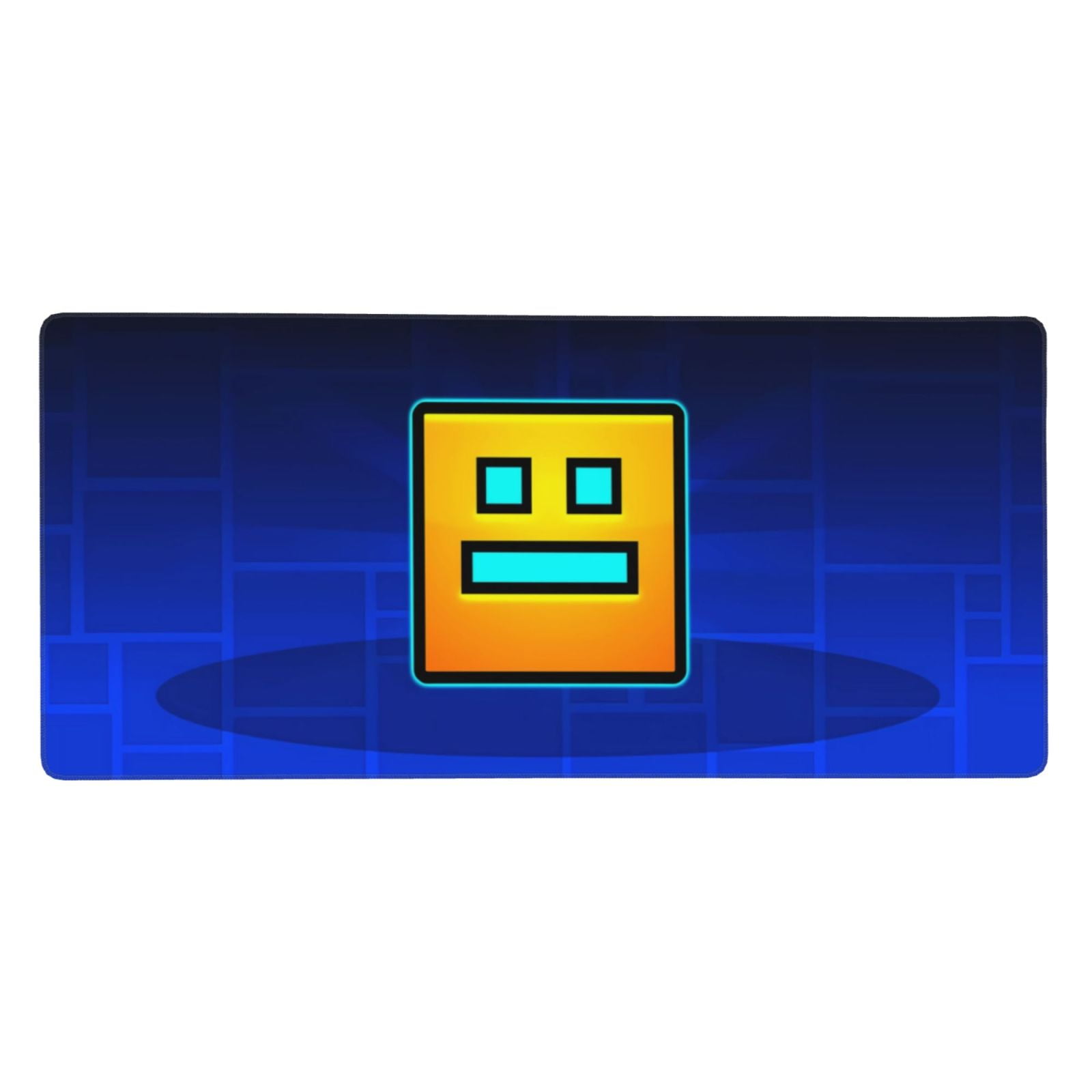 Horeoi Geometry Dash Print Rubber Keyboard Pad Mouse 16x35.5in Wireless ...