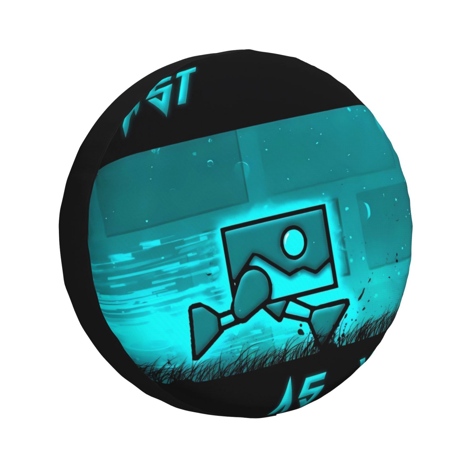 Horeoi Geometry Dash Print Tire Cover Waterproof Leather Wheel Cover ...