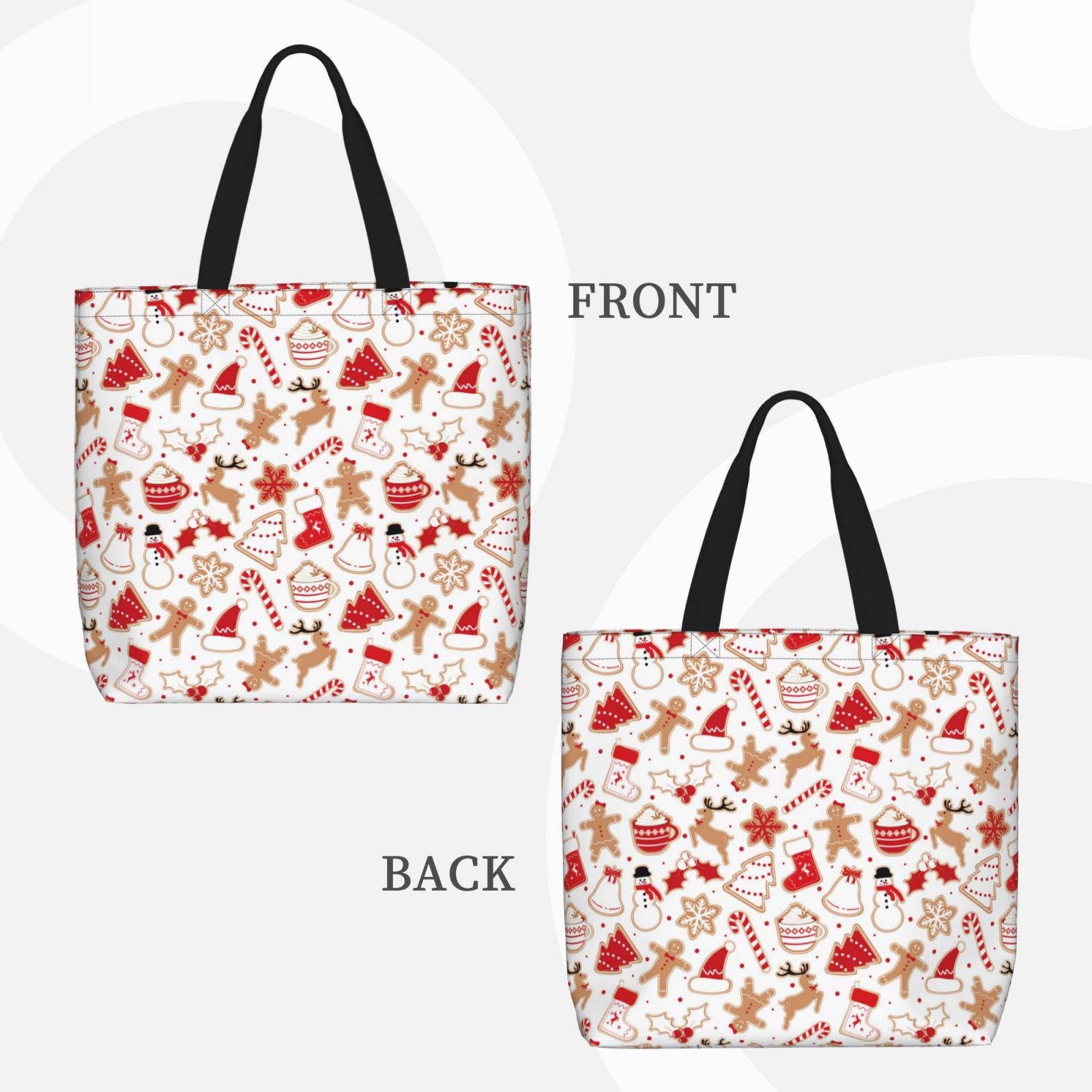 Horeoi Gingerbread Holiday Sweets for Reinforced Shoulder Tote Bag ...