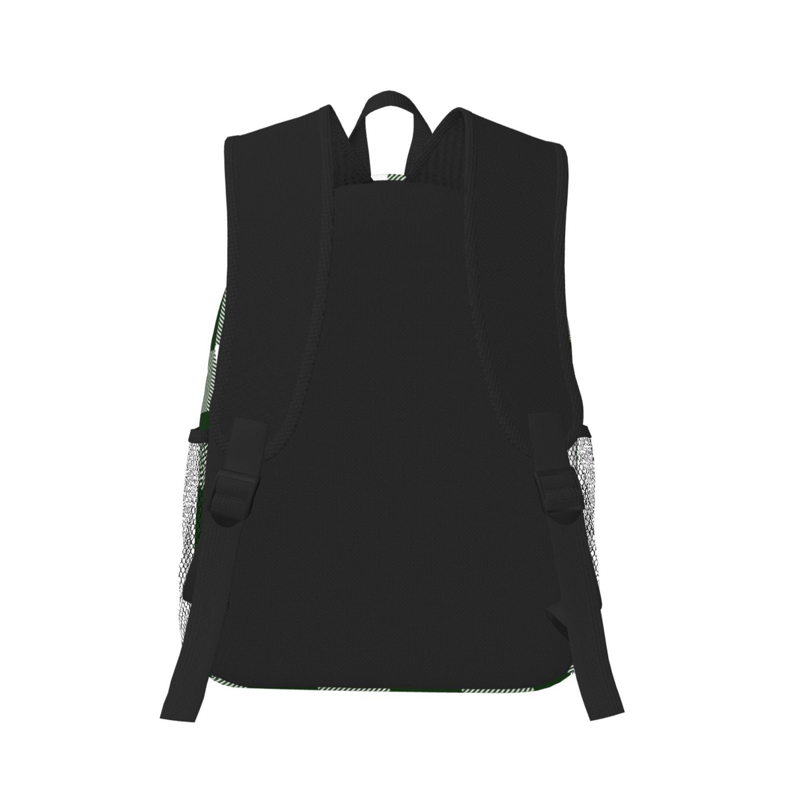 Horeoi Green White Lumberjack Plaid Print Casual Backpack for School ...