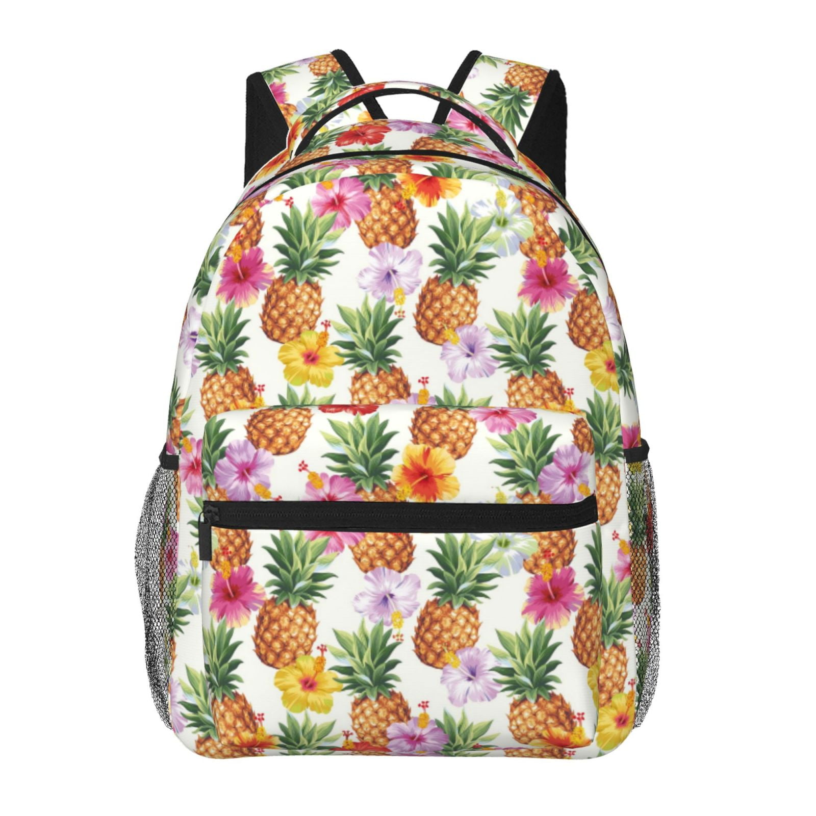 Horeoi Hawaiian Pineapples And Hibiscus Flowers Print Eco-Friendly ...