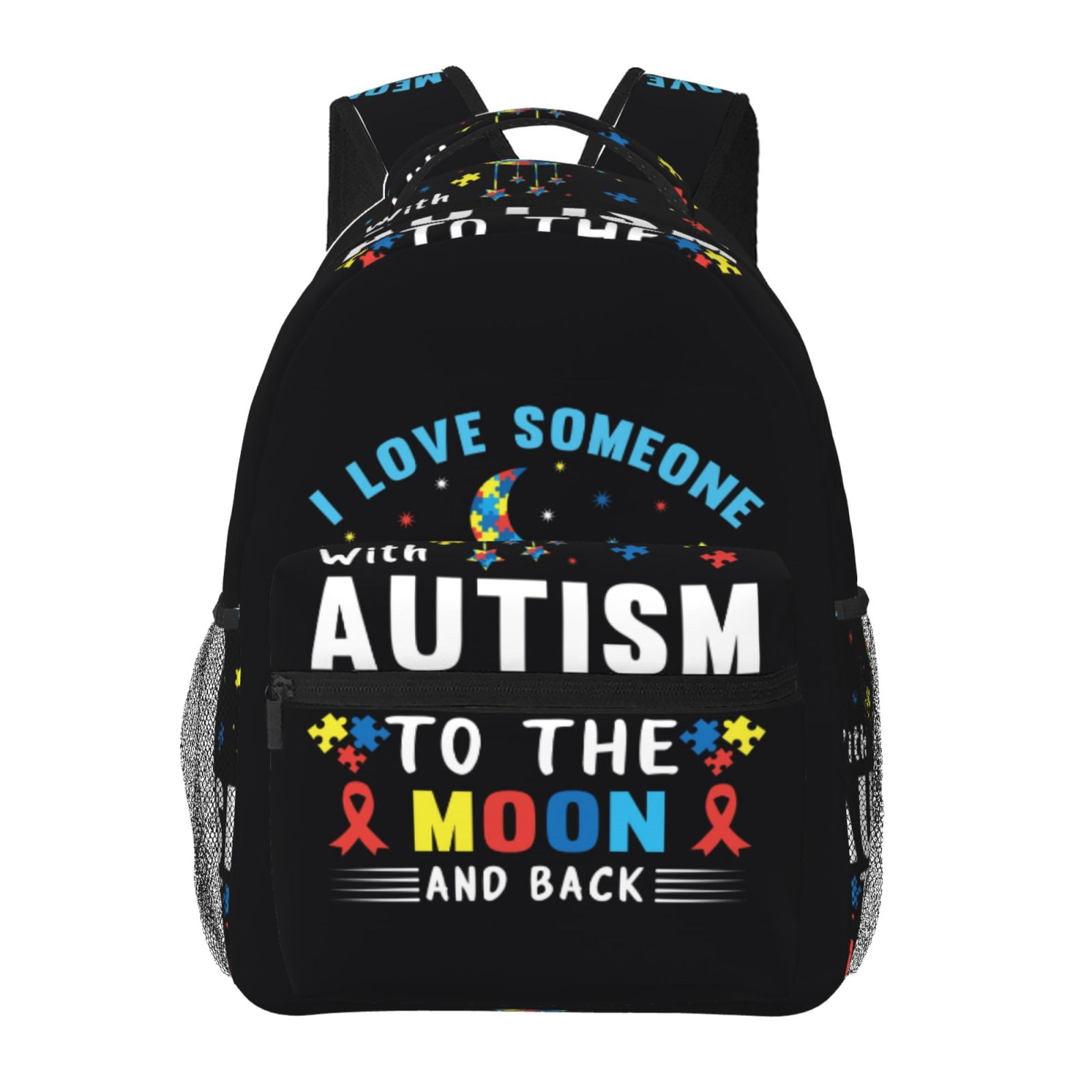 Horeoi I Love With Autism To The Moon And Back Print Eco-Friendly ...