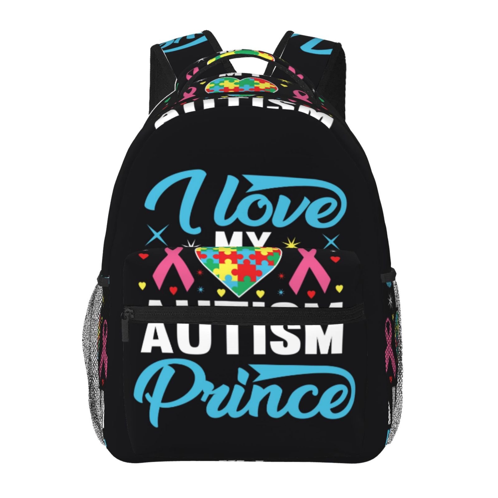 Horeoi I Love My Autism Print Eco-Friendly Lightweight Student Backpack ...