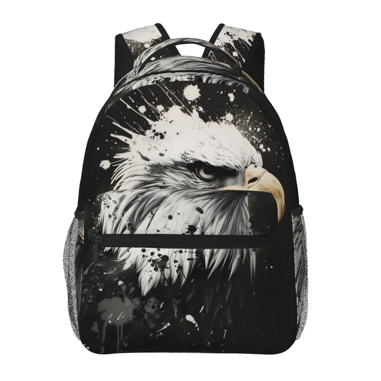Horeoi Ink Style Bald Eagle Print Eco-Friendly Lightweight Student ...