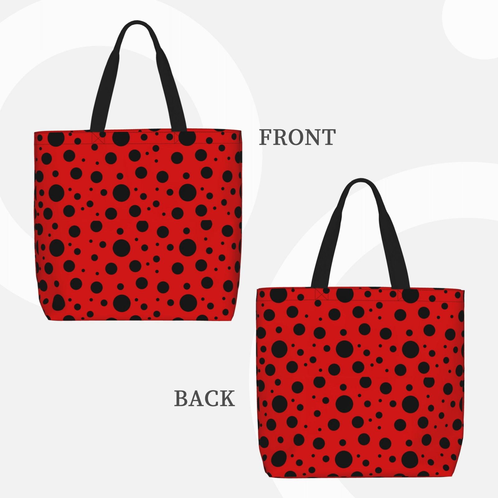 Horeoi Ladybug Pattern for Reinforced Shoulder Tote Bag Scratch-Proof ...