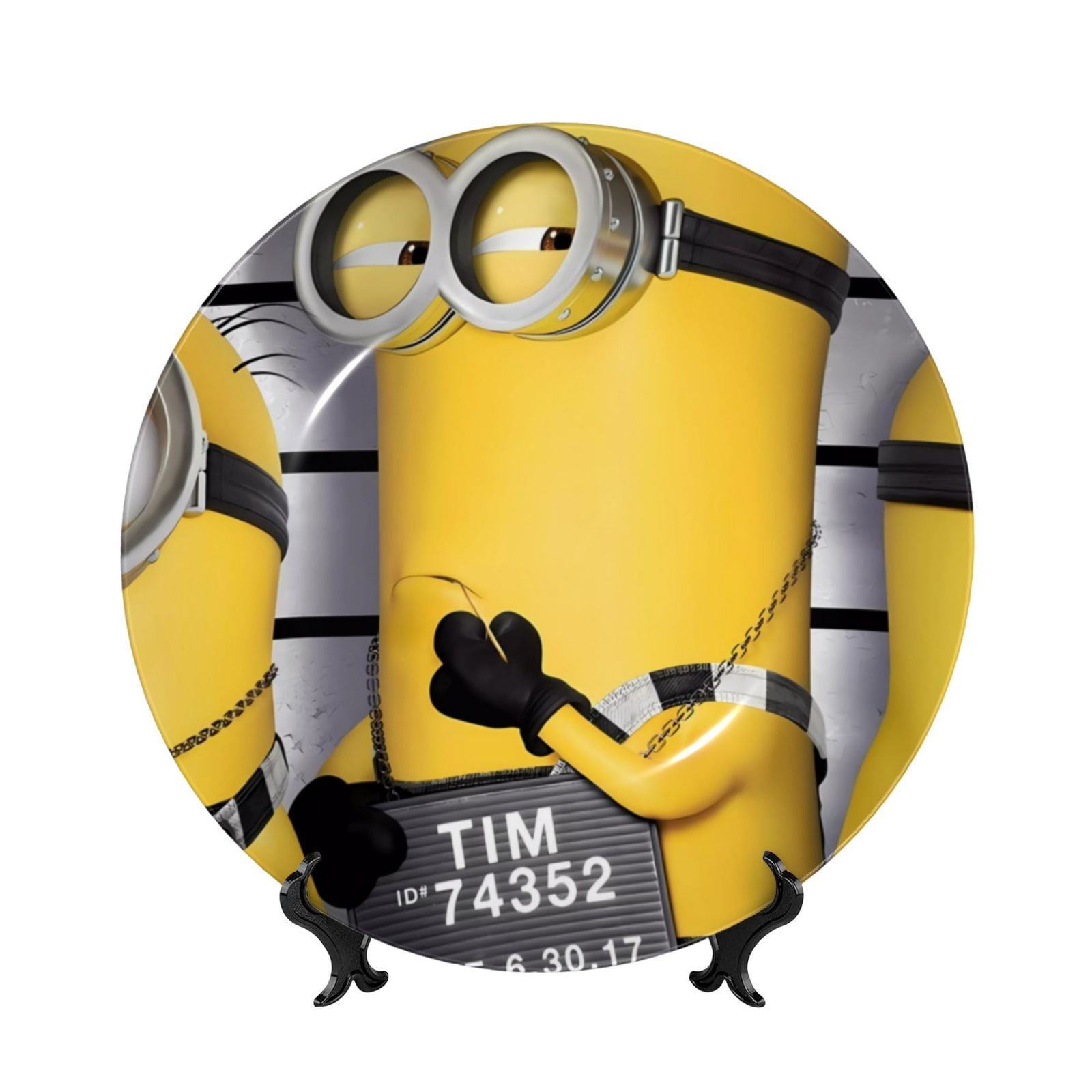 Horeoi Minions Print Bone China Decorative Plate - Customizable Wall or ...