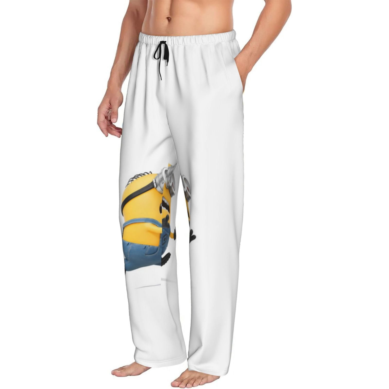 Horeoi Minions Print Fashion Pajama Pants Mens Lounge Pants Super Soft ...