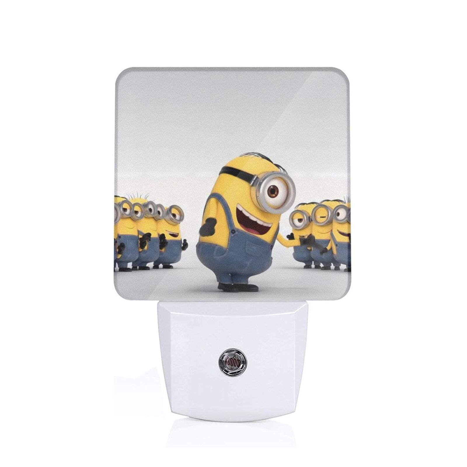 Horeoi Minions Print Plug-in LED Night Light Auto Dusk to Dawn Sensor ...