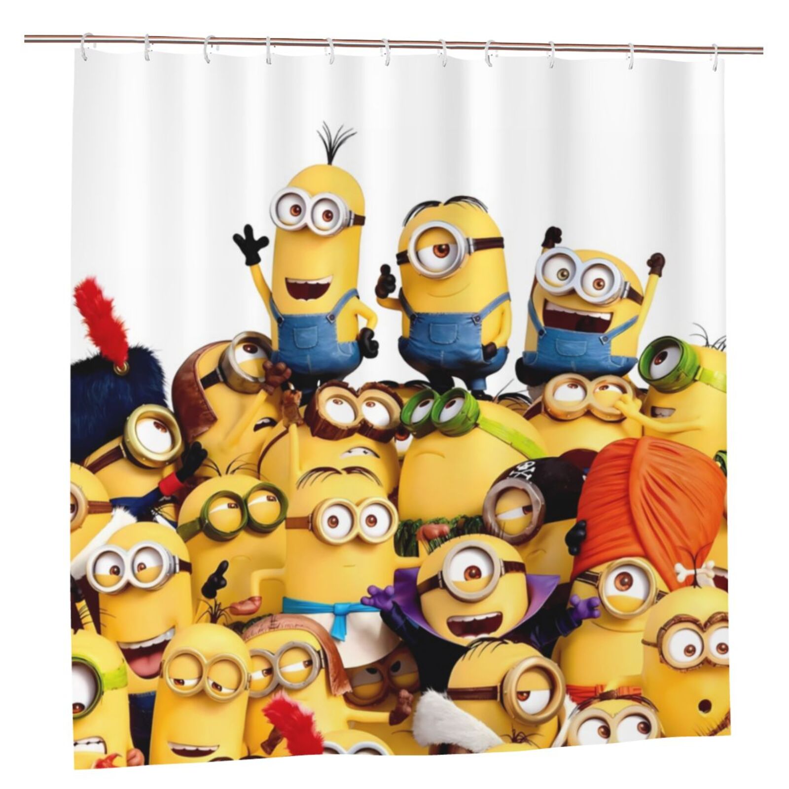Horeoi Minions Print Shower Curtain, Bathroom Decor Waterproof Fabric ...