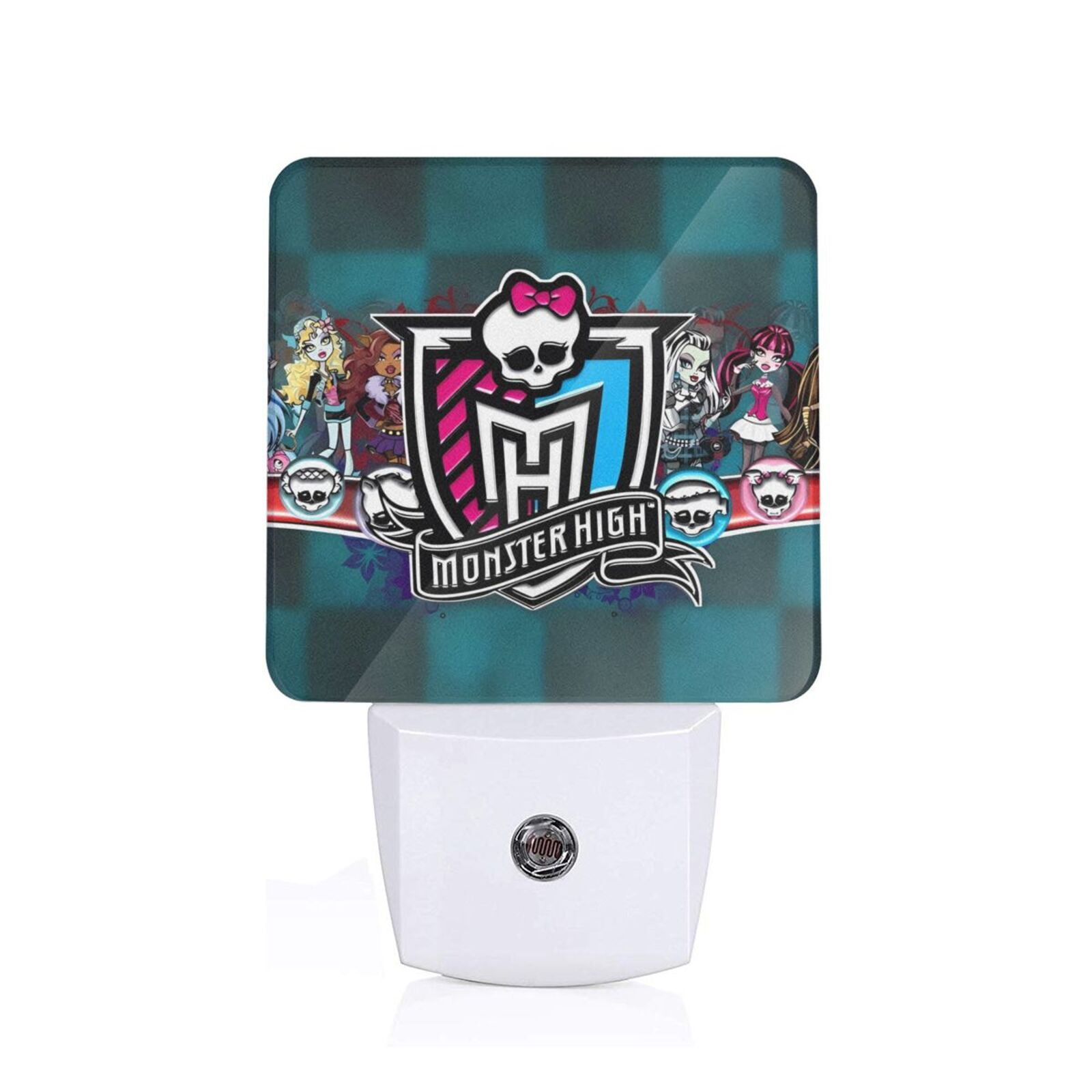 Horeoi Monster High Print Plug-in LED Night Light Auto Dusk to Dawn ...