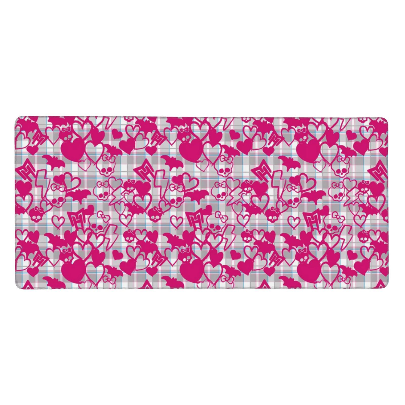 Horeoi Monster High Print Rubber Keyboard Pad Mouse 16x35.5in Wireless ...