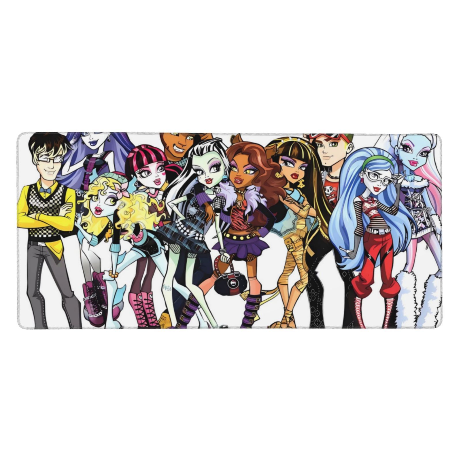 Horeoi Monster High Print Rubber Keyboard Pad Mouse 16x35.5in Wireless ...