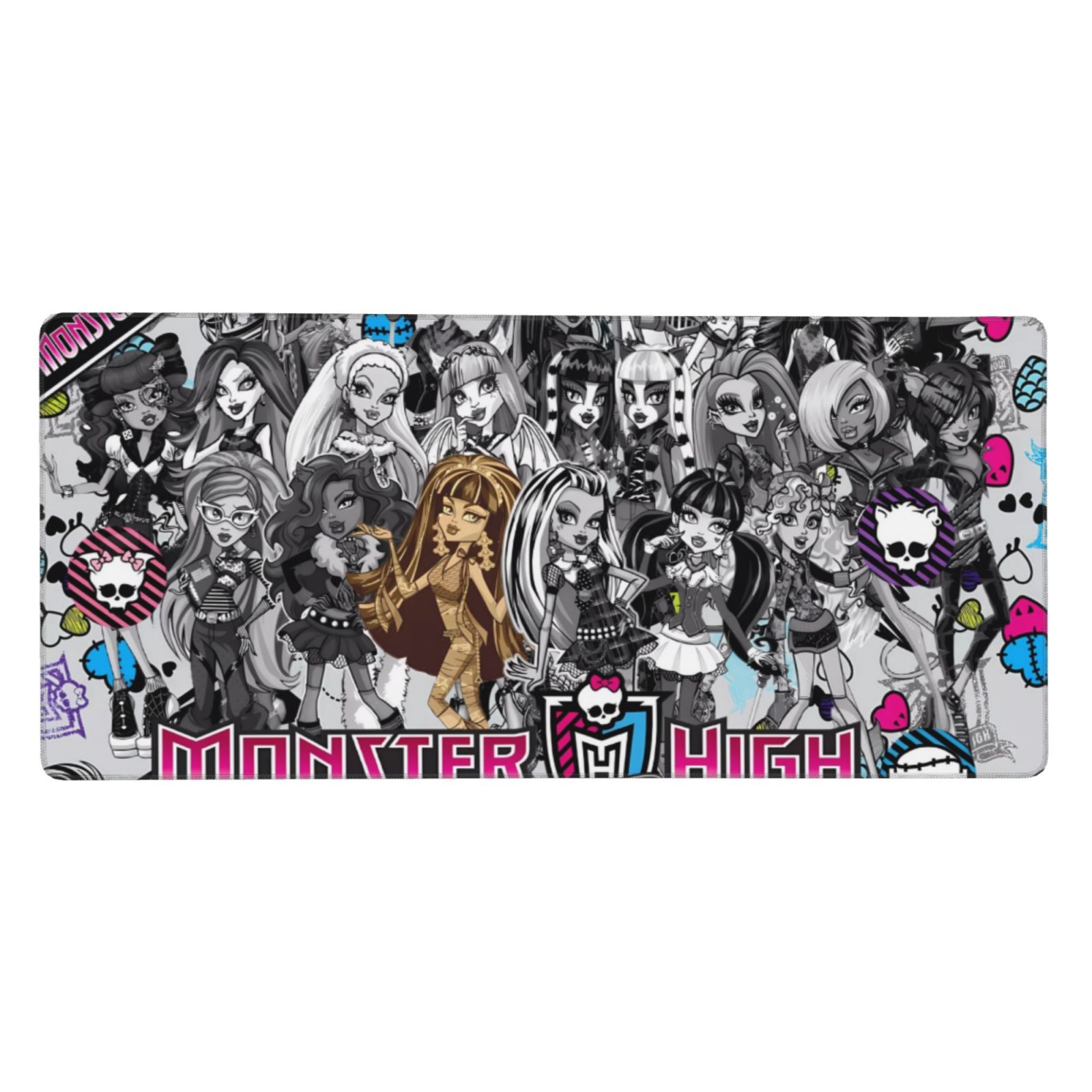 Horeoi Monster High Print Rubber Keyboard Pad Mouse 16x35.5in Wireless ...