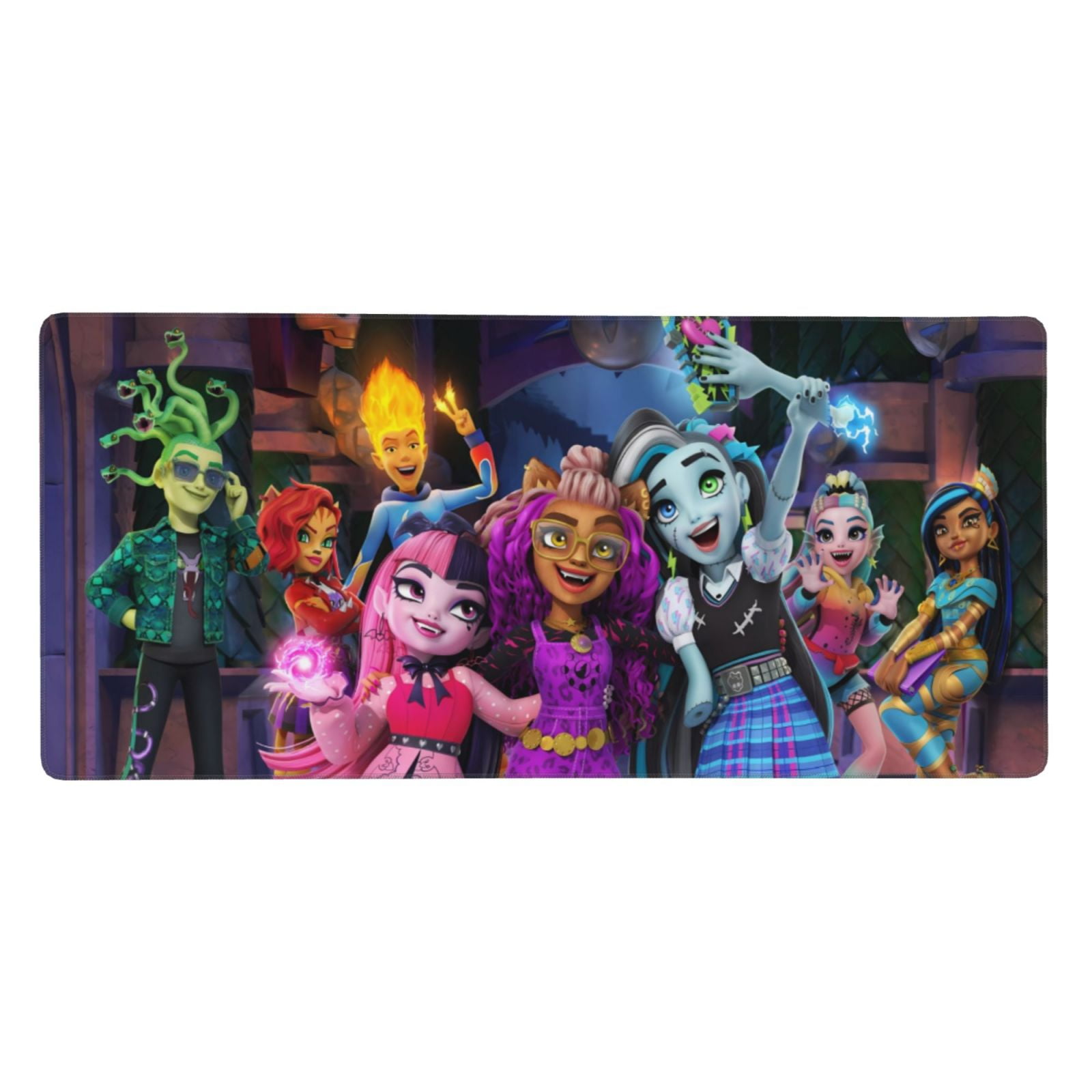 Horeoi Monster High Print Rubber Keyboard Pad Mouse 16x35.5in Wireless ...