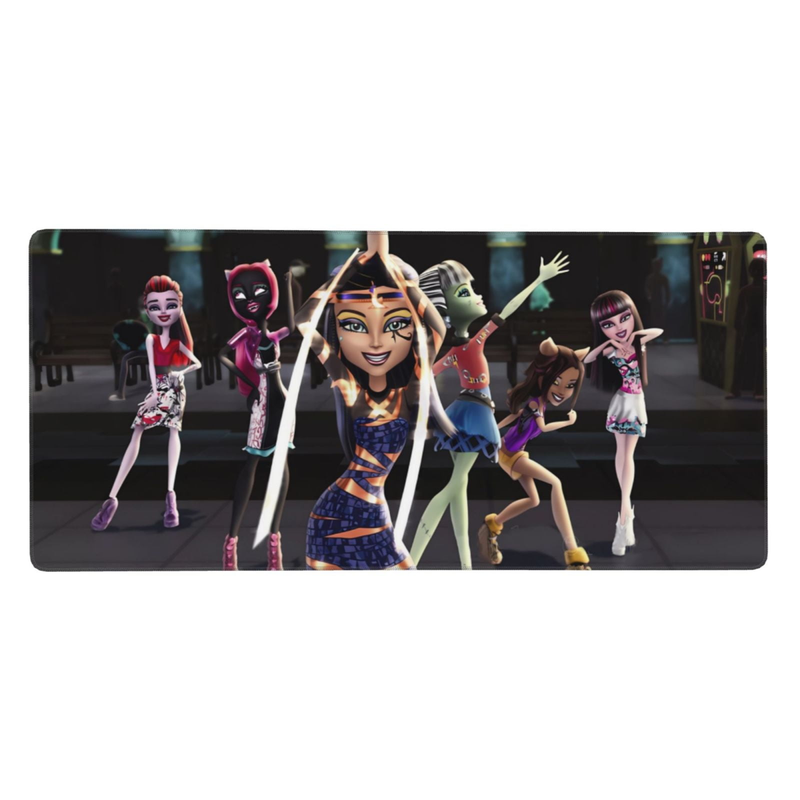 Horeoi Monster High Print Rubber Keyboard Pad Mouse 16x35.5in Wireless ...