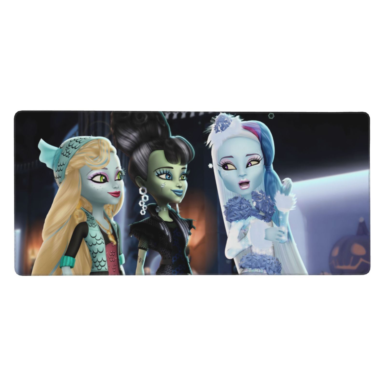 Horeoi Monster High Print Rubber Keyboard Pad Mouse 16x35.5in Wireless ...