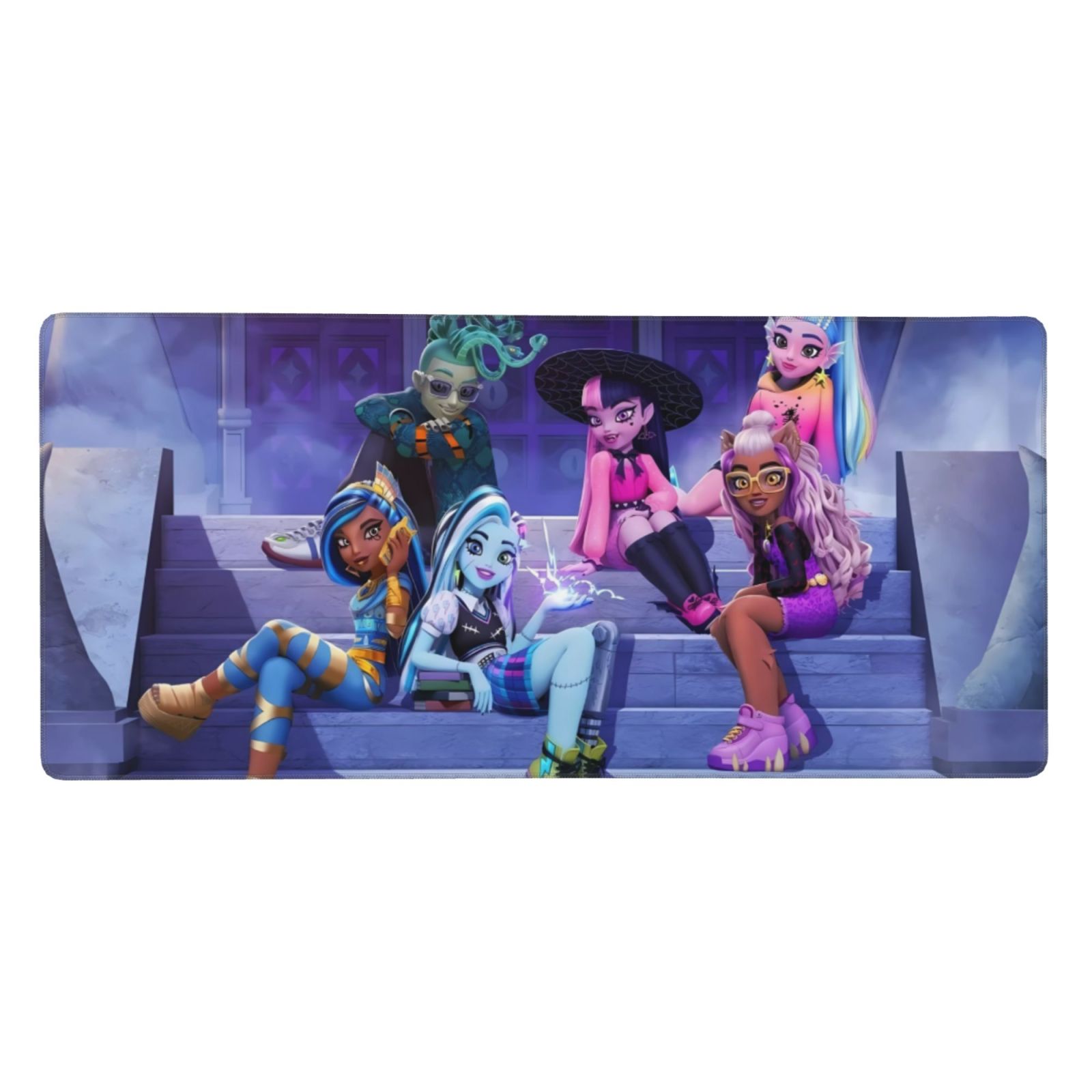 Horeoi Monster High Print Rubber Keyboard Pad Mouse 16x35.5in Wireless ...