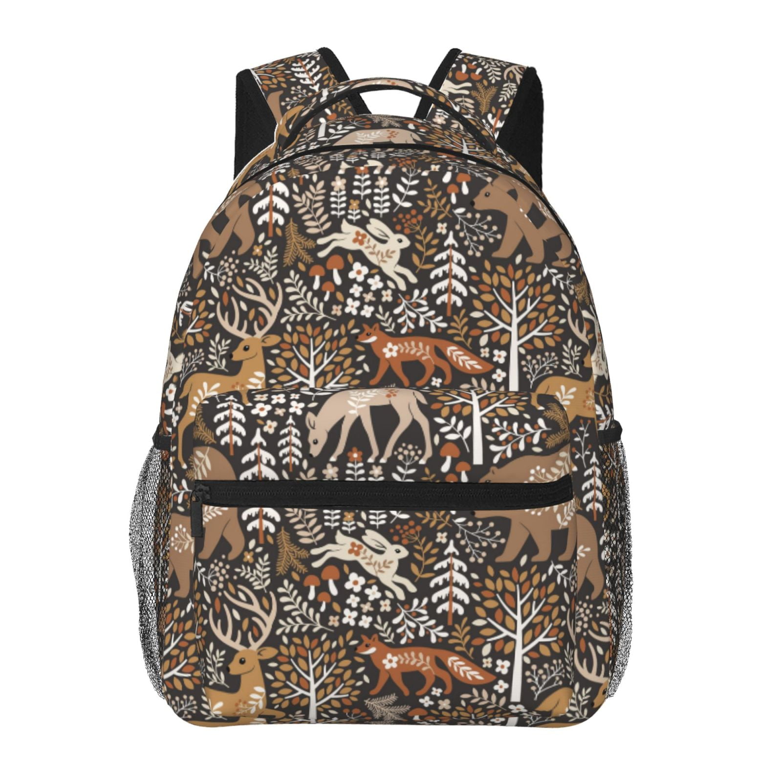 Horeoi Moose fox bear leaf tree Print Eco-Friendly Lightweight Student ...