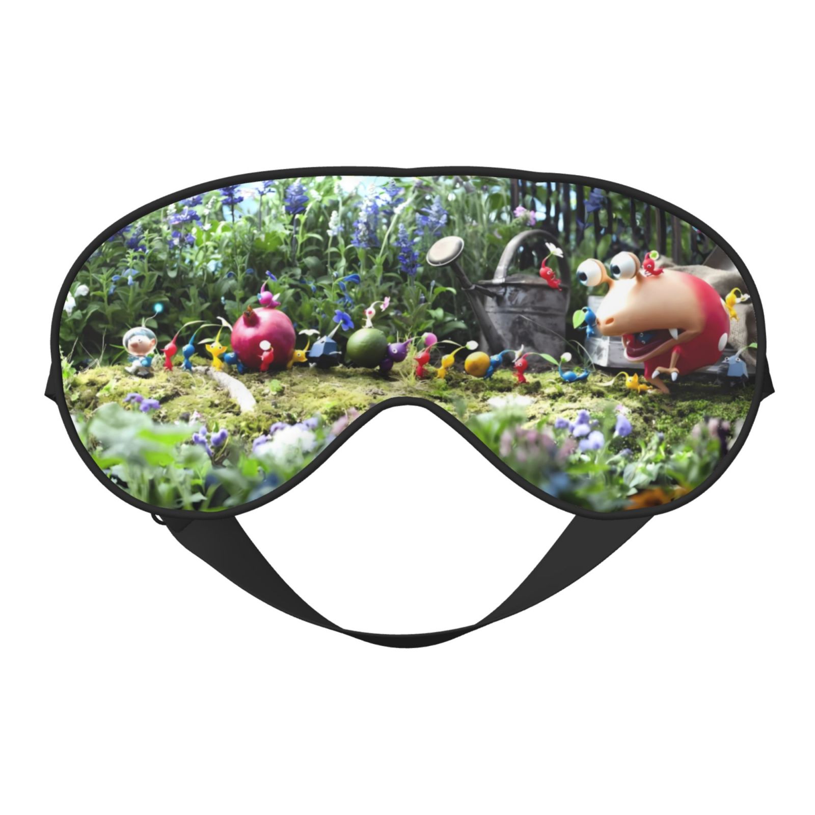 Horeoi Pikmin Print Eye Mask Comfortable Blindfold Super Soft Eye mask ...