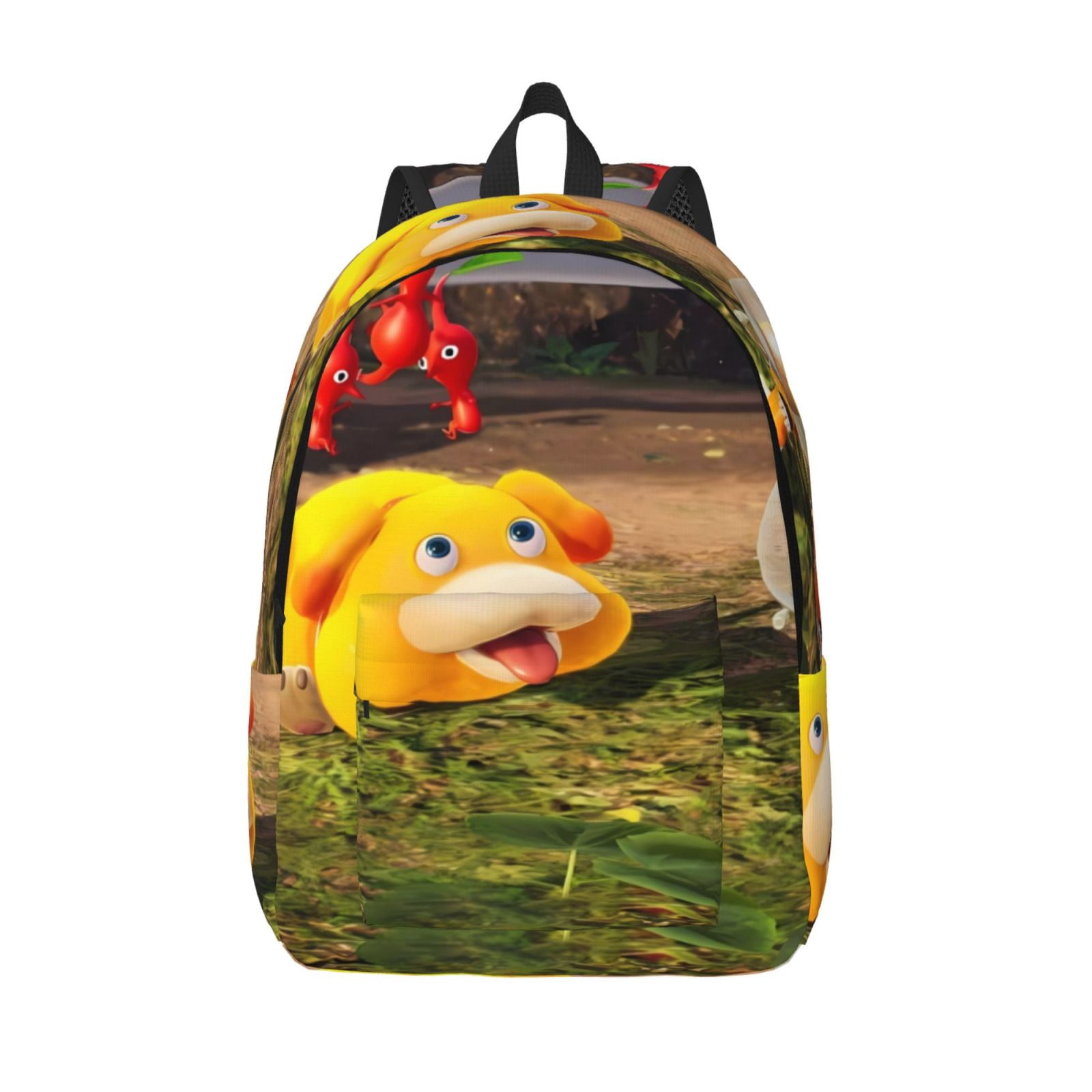 Horeoi Pikmin Print Laptop Backpack - Adjustable Shoulder Straps, Water ...
