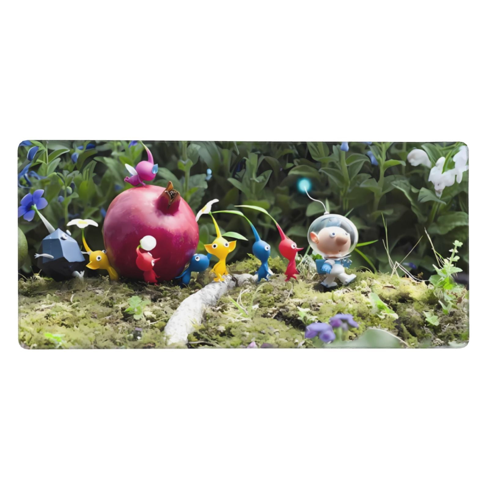 Horeoi Pikmin Print Rubber Keyboard Pad Mouse 16x35.5in Wireless Mouse ...