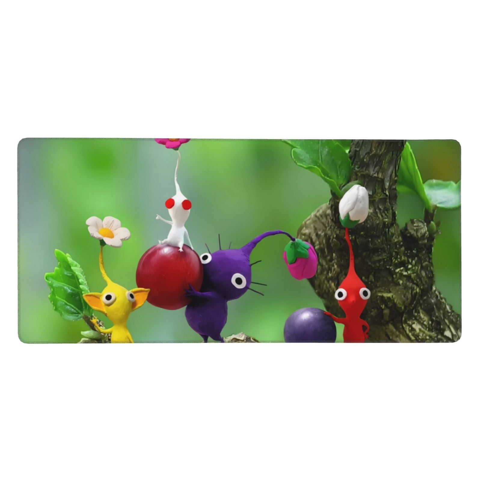 Horeoi Pikmin Print Rubber Keyboard Pad Mouse 16x35.5in Wireless Mouse ...
