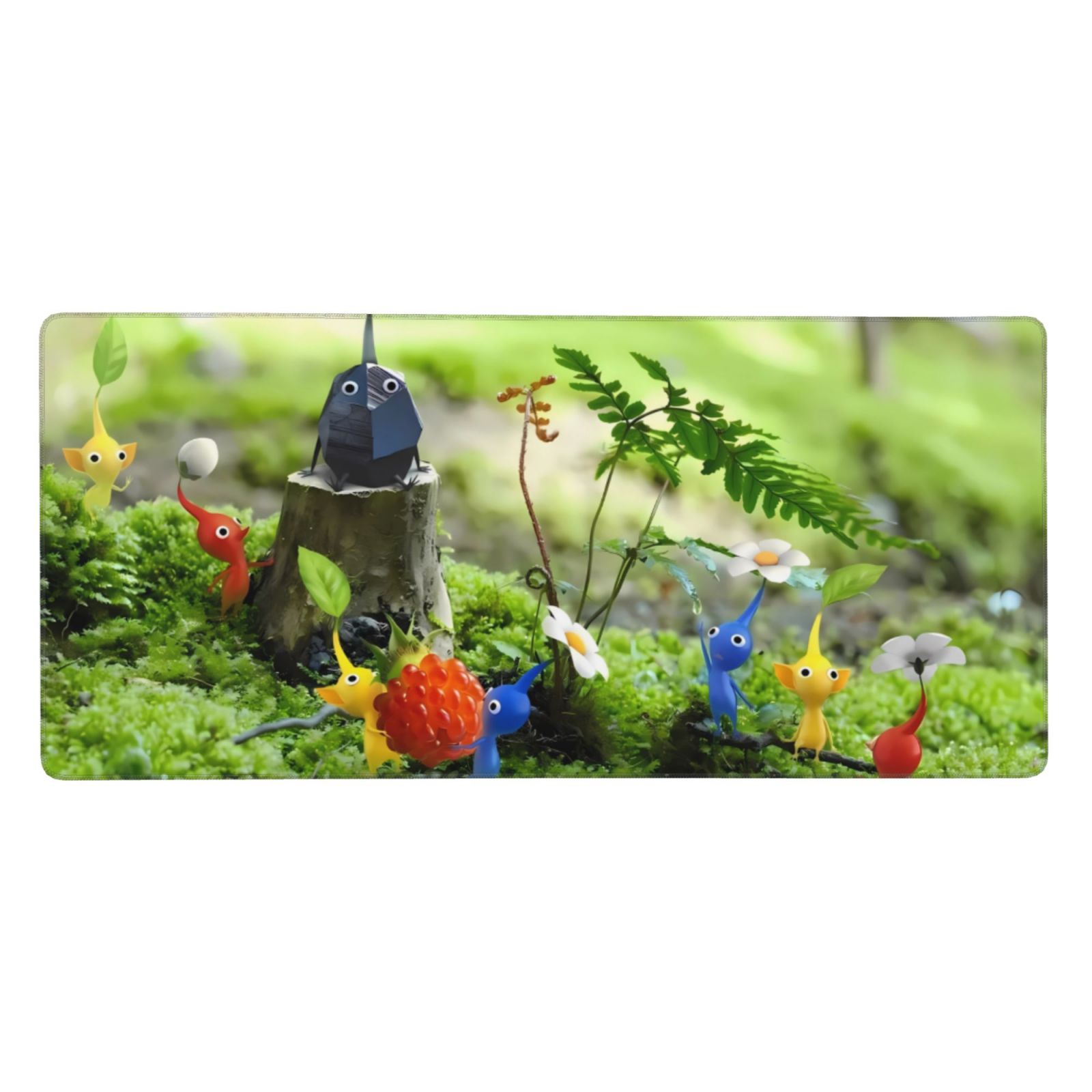 Horeoi Pikmin Print Rubber Keyboard Pad Mouse 16x35.5in Wireless Mouse ...