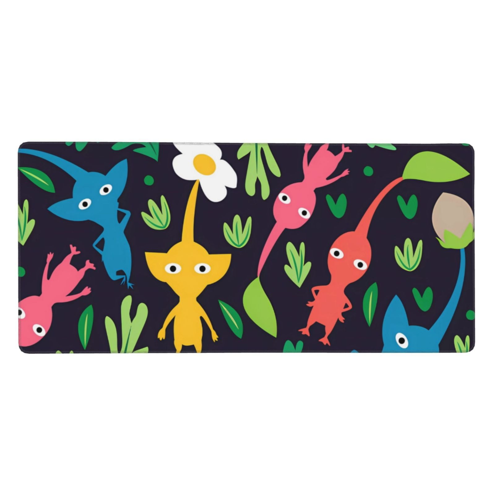 Horeoi Pikmin Print Rubber Keyboard Pad Mouse 16x35.5in Wireless Mouse ...