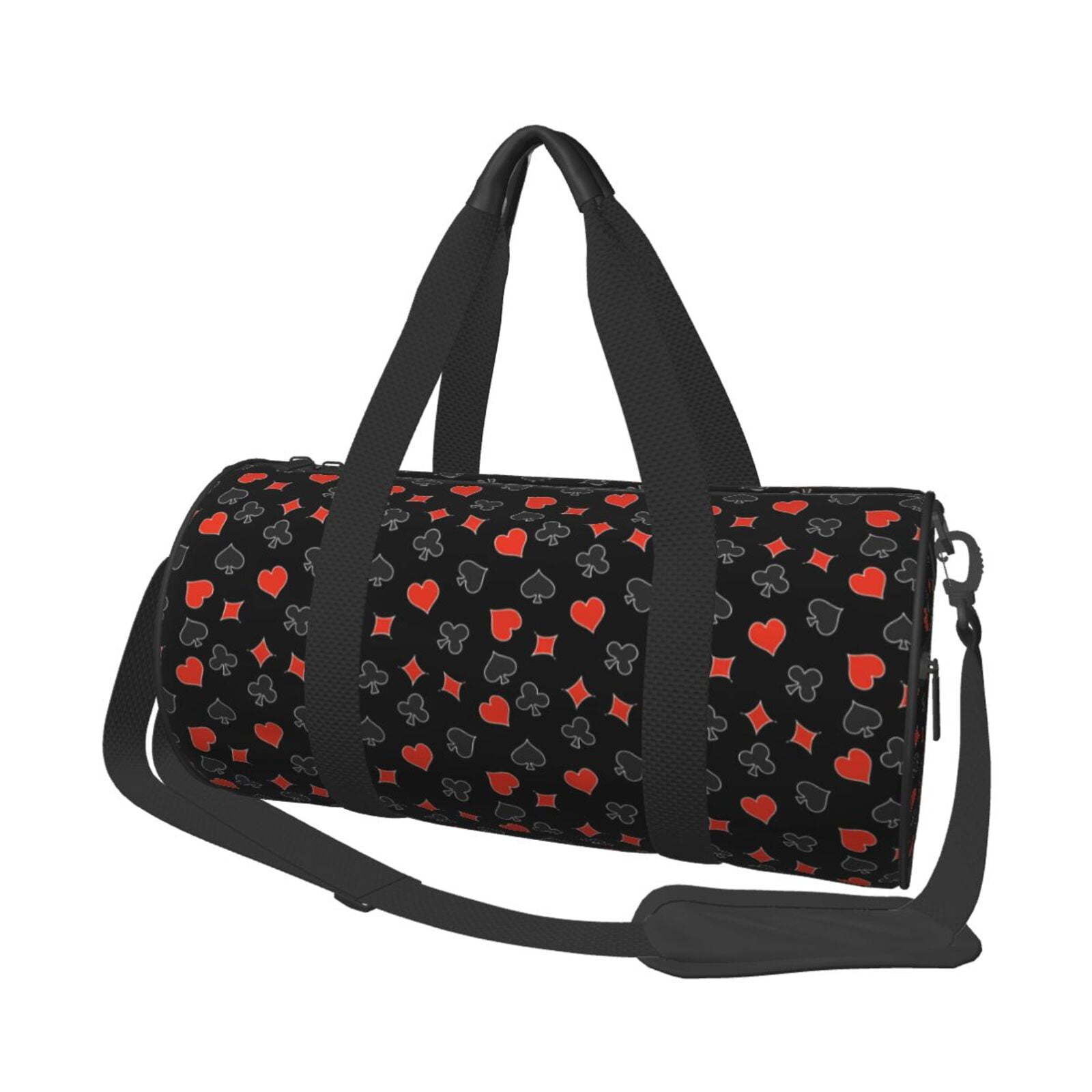 Horeoi Poker Creative Symbols Print Foldable Travel Duffle Bag with ...