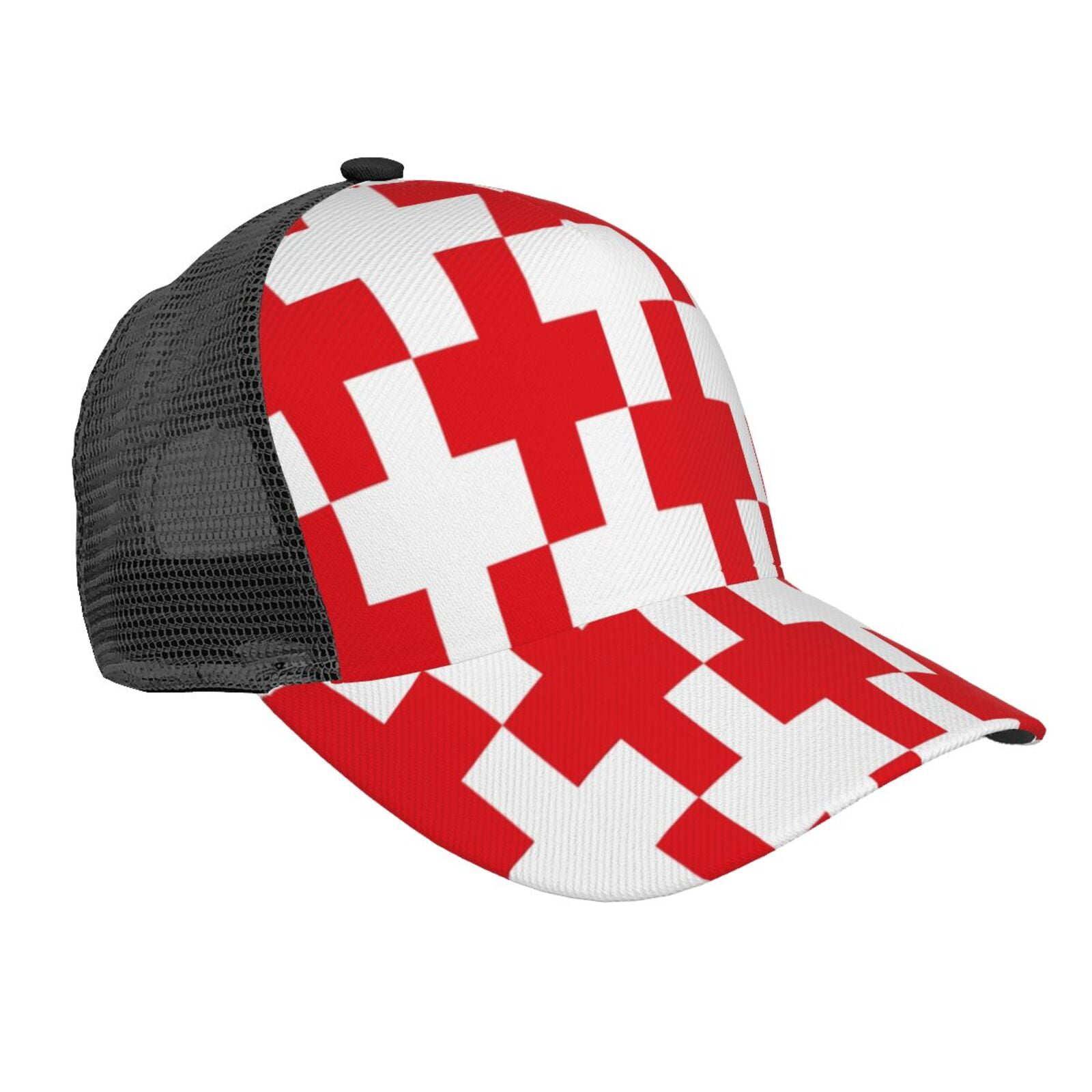 Horeoi Red Cross 1 Pattern Baseball Cap, Retro Adjustable Dad Hats ...