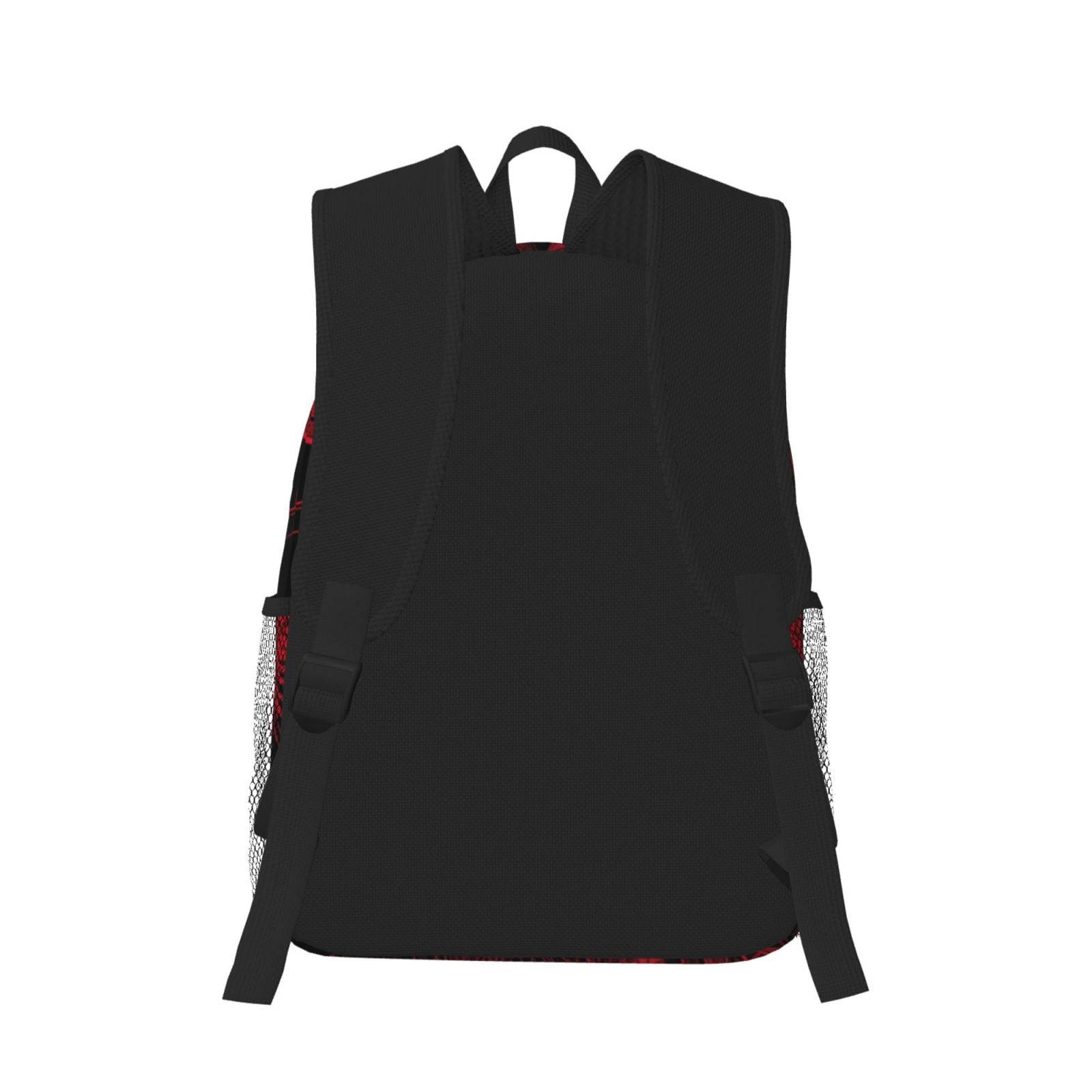 Horeoi Red Gothic Skeleton Throne Print Casual Backpack for School Work ...