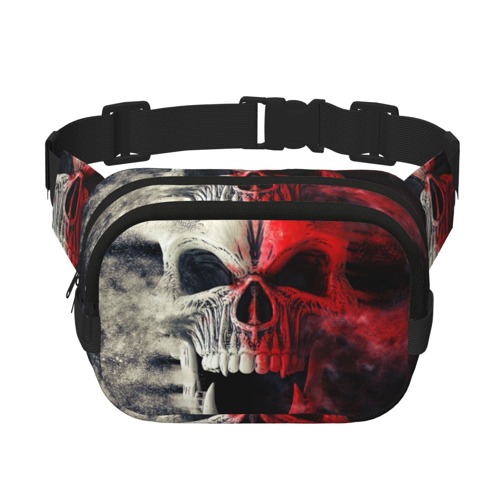 Horeoi Red And White Screaming Demon Skull for Square Double Layer ...