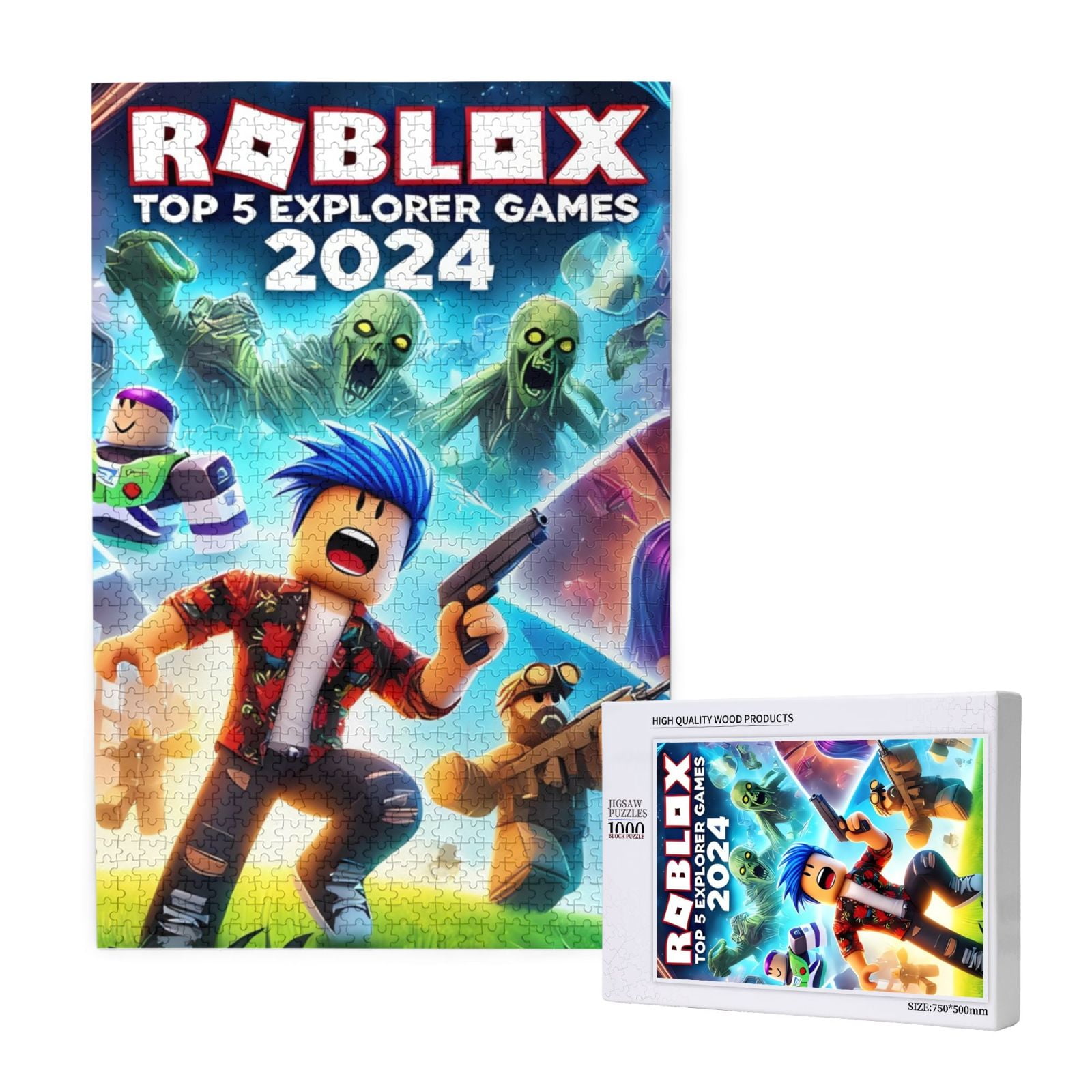 Horeoi Roblox Print 1000 Piece Picture Puzzle, Enlightenment Wisdom ...