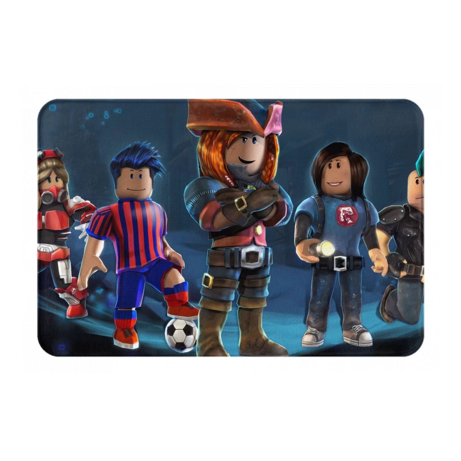 Horeoi Roblox Print Anti-Slip Doormat, Floor Mat Machine Washable Fuzzy ...