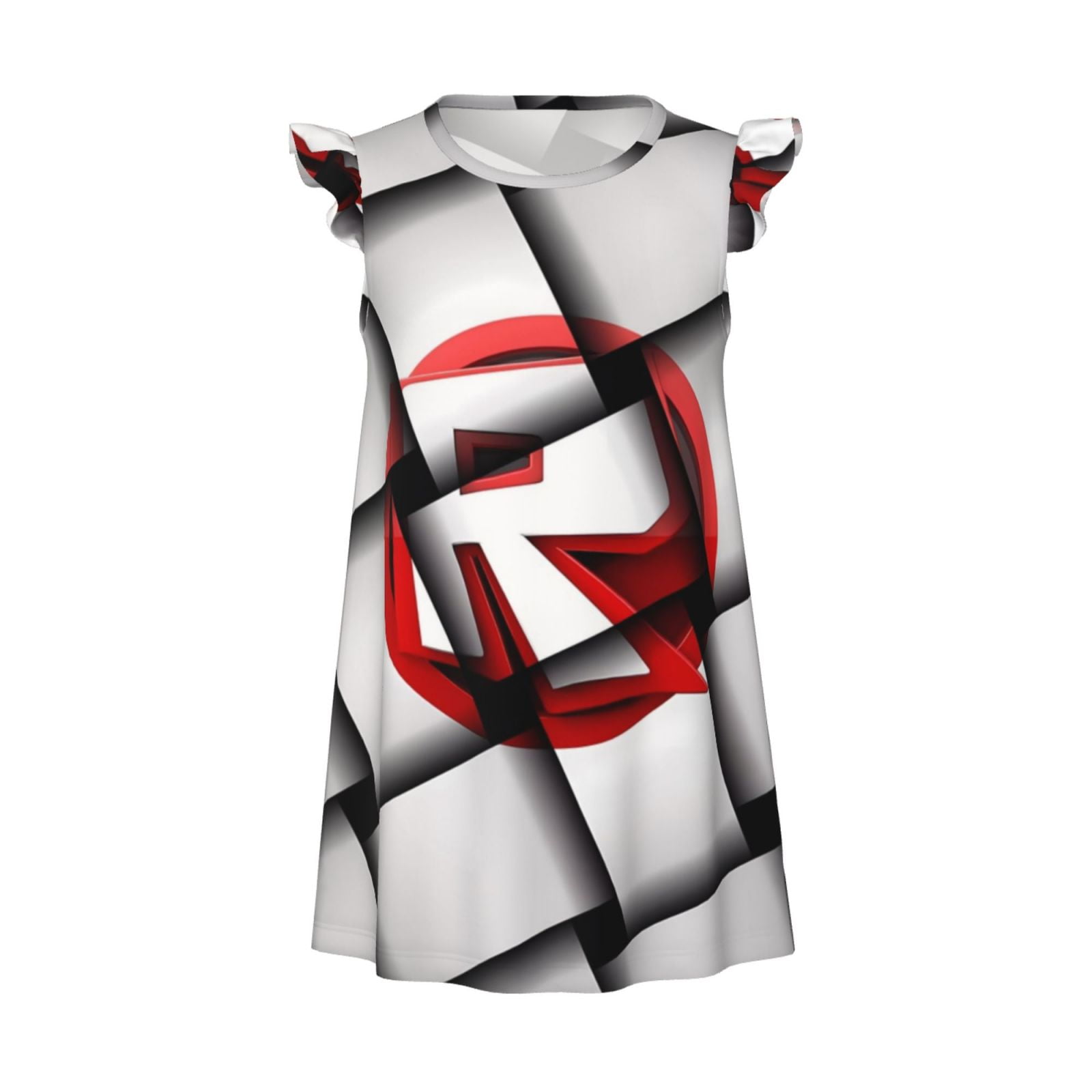 Horeoi Roblox Print Girls Princess Nightgowns Flutter Sleeves Night ...