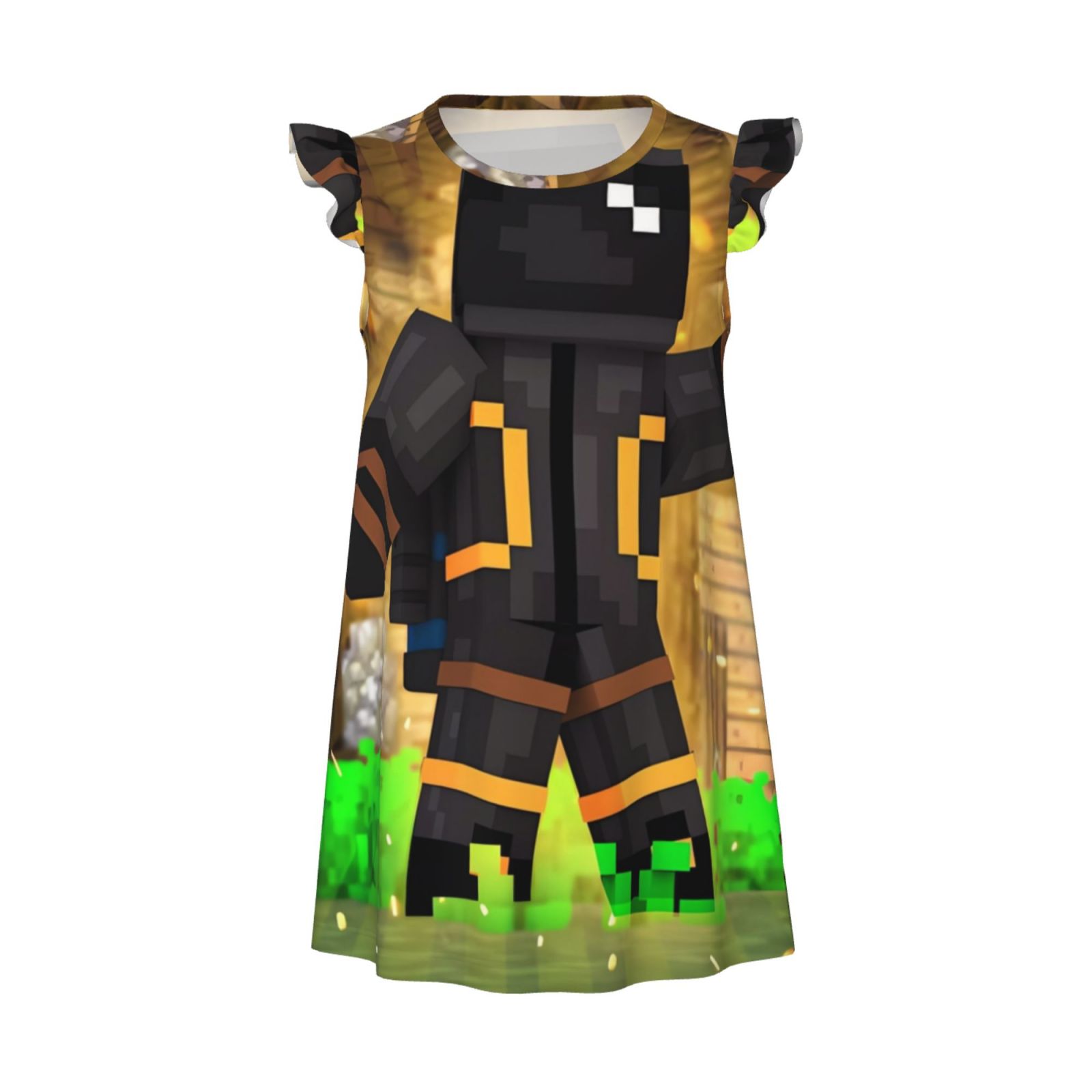 Horeoi Roblox Print Girls Princess Nightgowns Flutter Sleeves Night ...